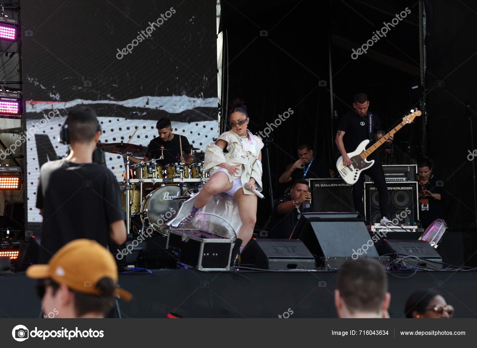 Sao Paulo Brazil 2024 Singer Mari Fernandez Performance Anhembi ...