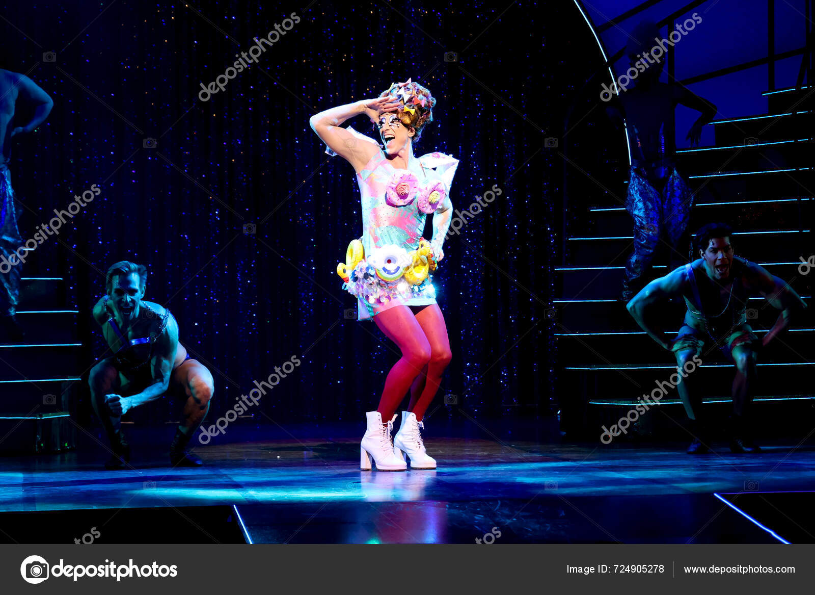Sao Paulo Brazil 2024 Scene Passage Broadway Musical Show Priscilla — Stock Editorial Photo ...