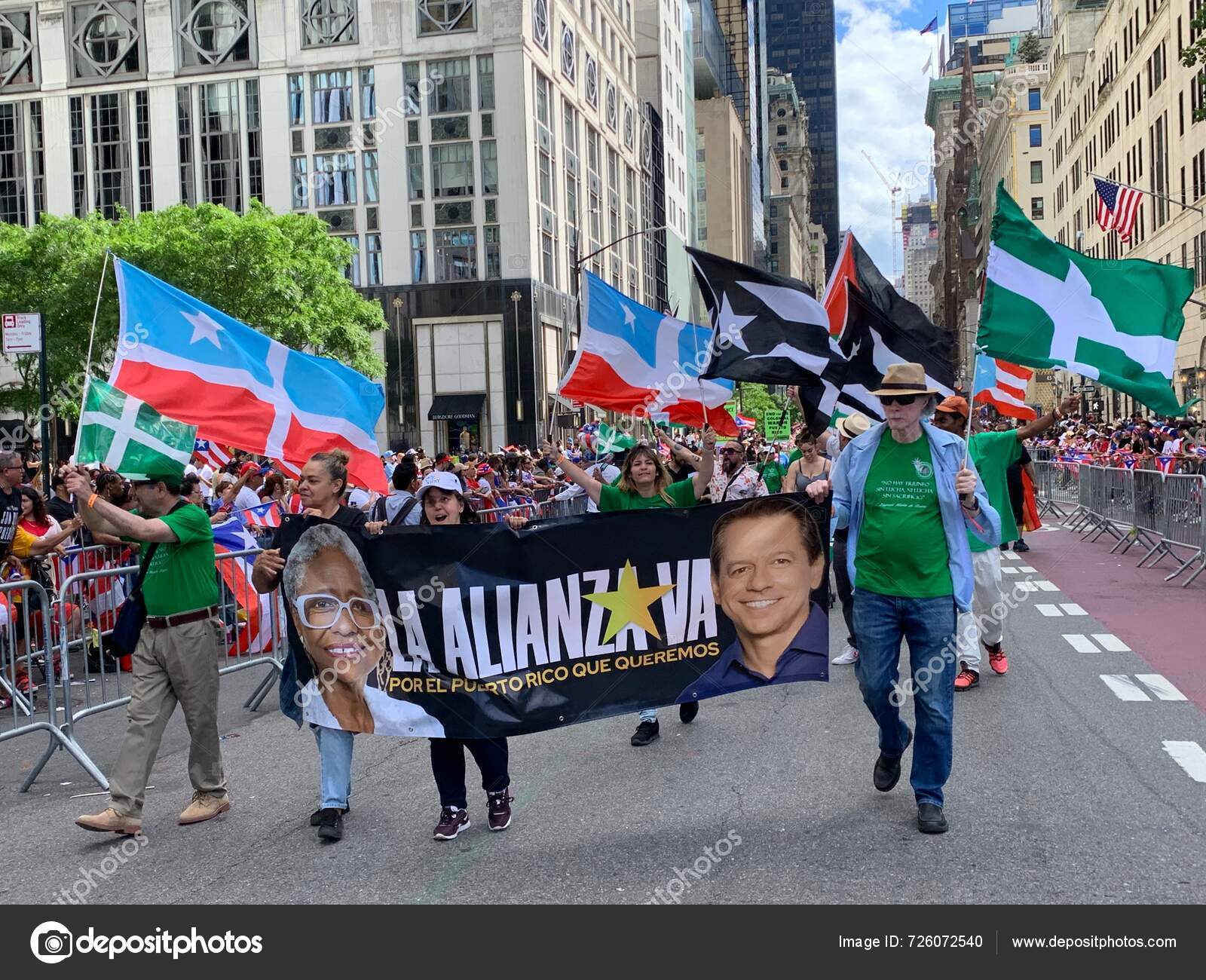 2024 Puerto Ricó Nemzeti Parádé New Yorkban 2024 Június New — Stock ...