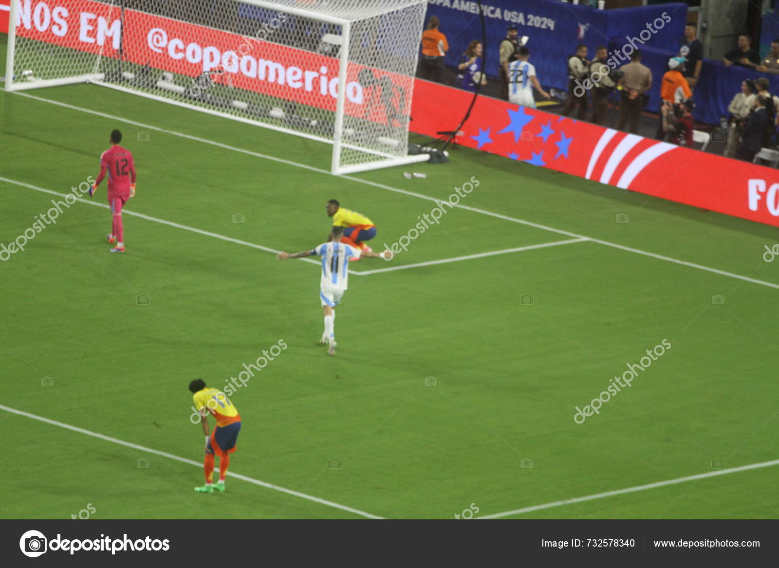 Copa America 2024 Final Argentina Colombia July 2024 Miami Florida — Stock Editorial Photo ...