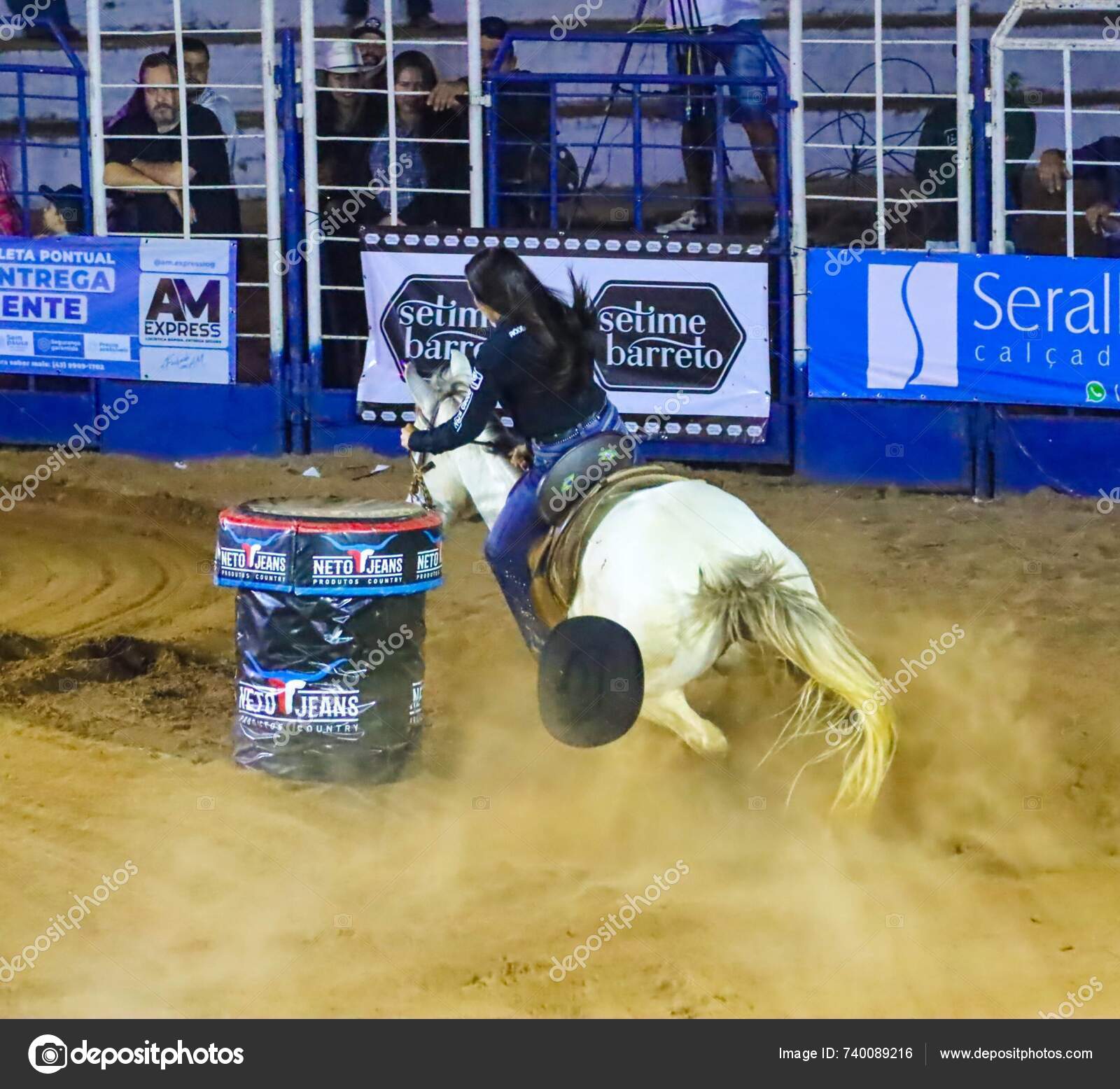 Santo Antonio Platina Brazil 2024 Three Barrels Challenge Rodeo Arena ...