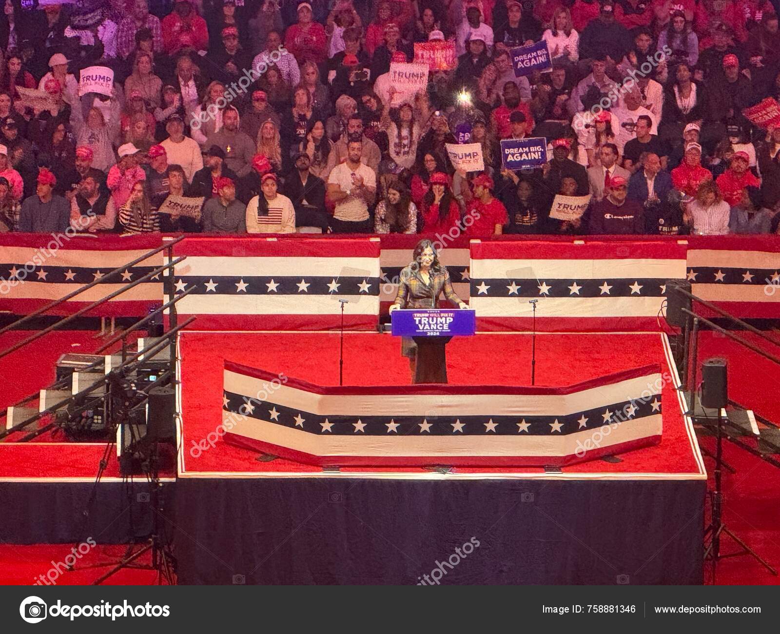 President Donald Trumps Rally Iconic Madison Square Garden New York ...