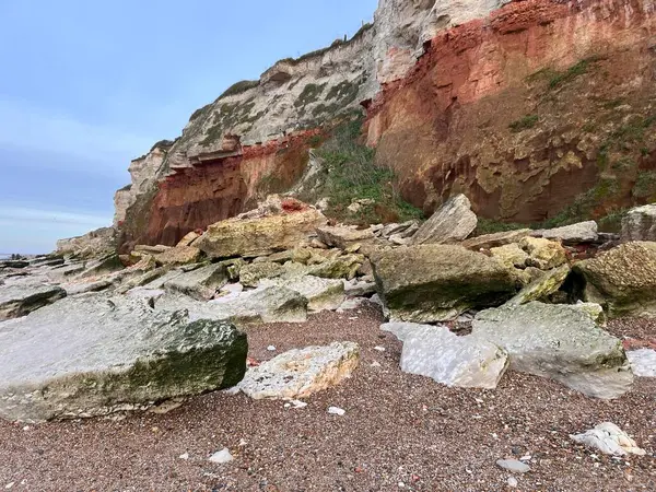 Beautiful Sunset Beach Landscape Jurassic Cliff Sandy Beach Hunstanton ...