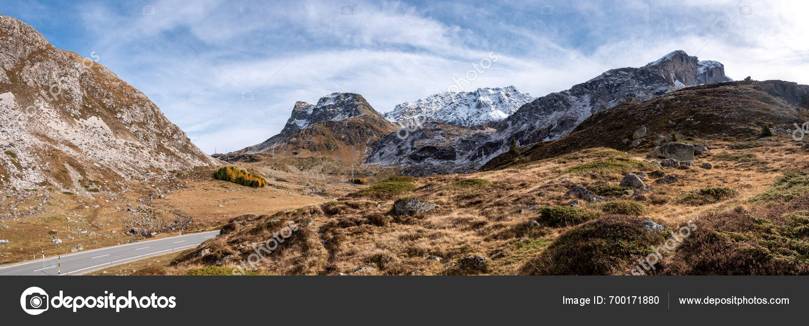 Julier Pass Switzerland Important Ancient Roman Route Crossing Alps ...