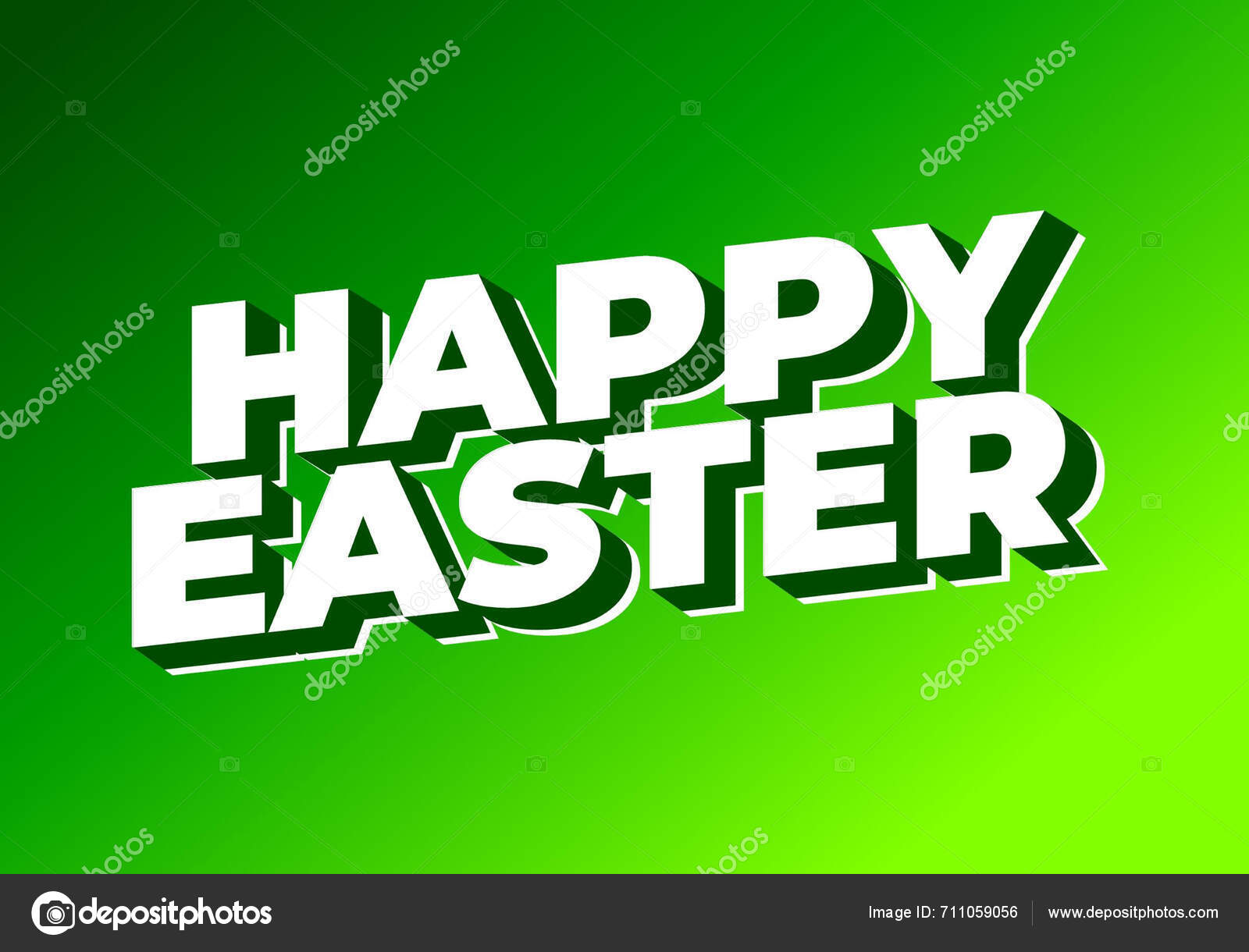 Happy Easter Text Effect Banner Design Eye Catching Colors Dimension Stock Vector by ©adipra ...