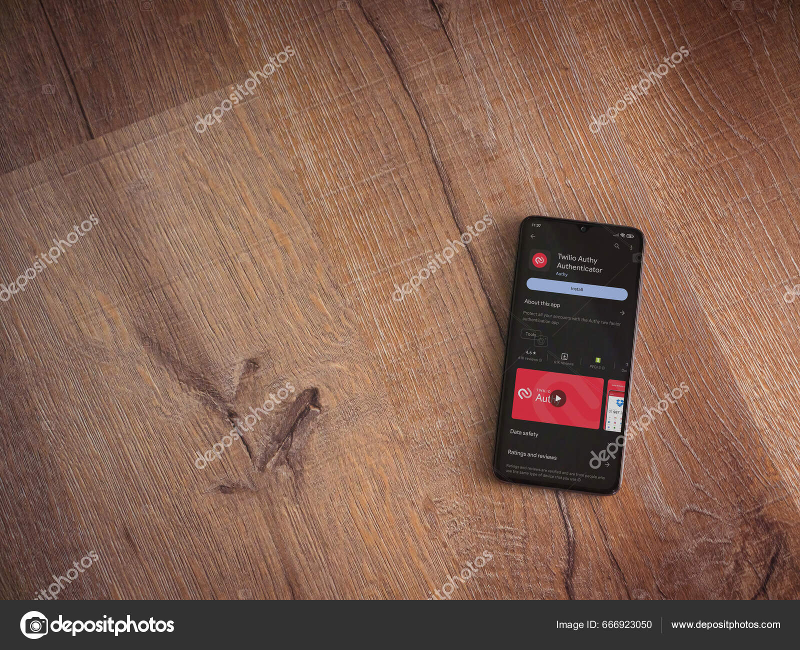 Lod Israel July 2023 Twilio Authy Authenticator App Play Store Stock