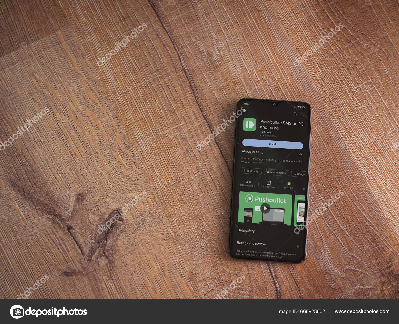 Lod Israel July 2023 Pushbullet App Play Store Page Smartphone – Stock Editorial Photo ...