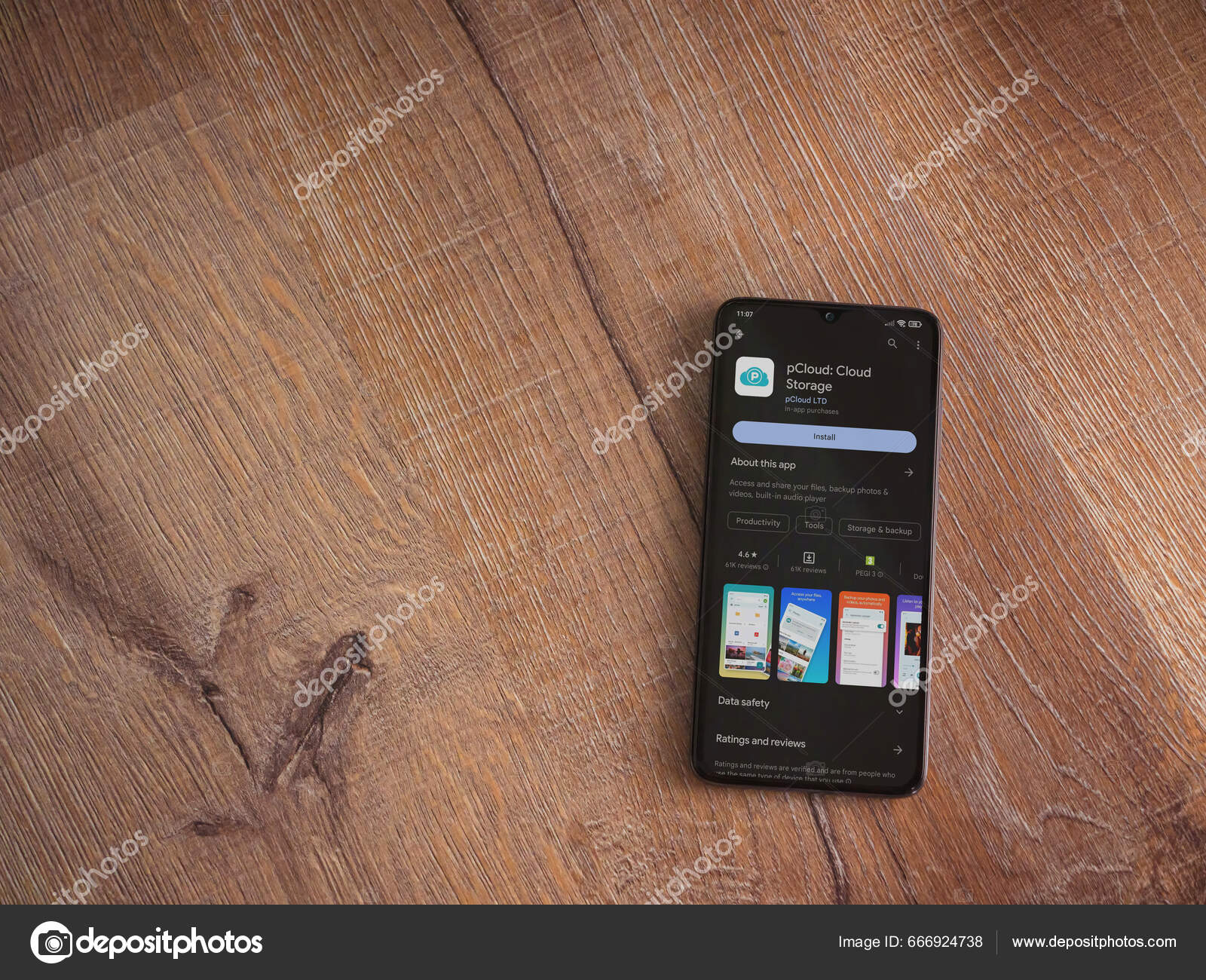 Lod Israel July 2023 Pcloud App Play Store Page Smartphone – Stock ...