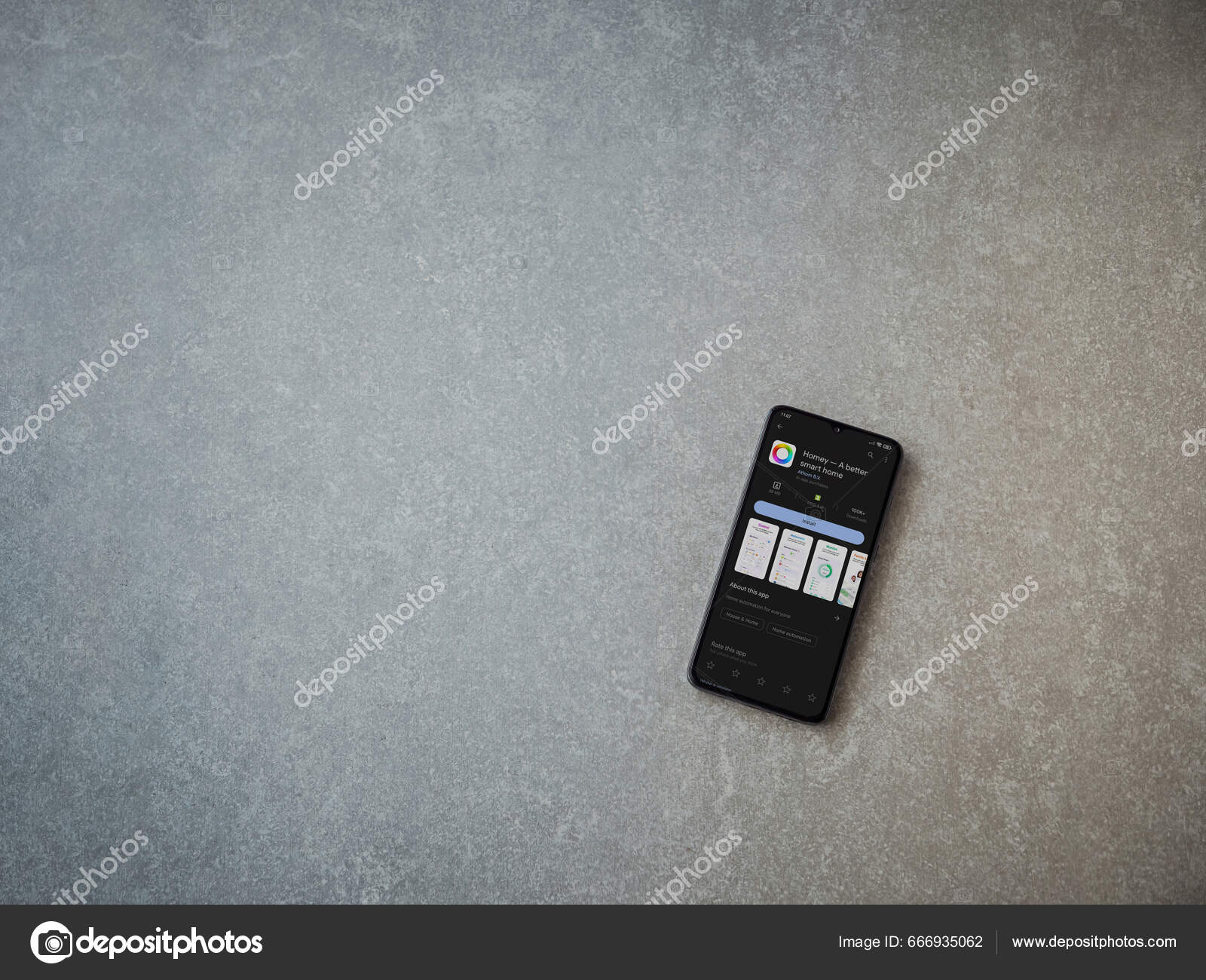 Lod Israel July 2023 Homey App Play Store Page Smartphone – Stock ...