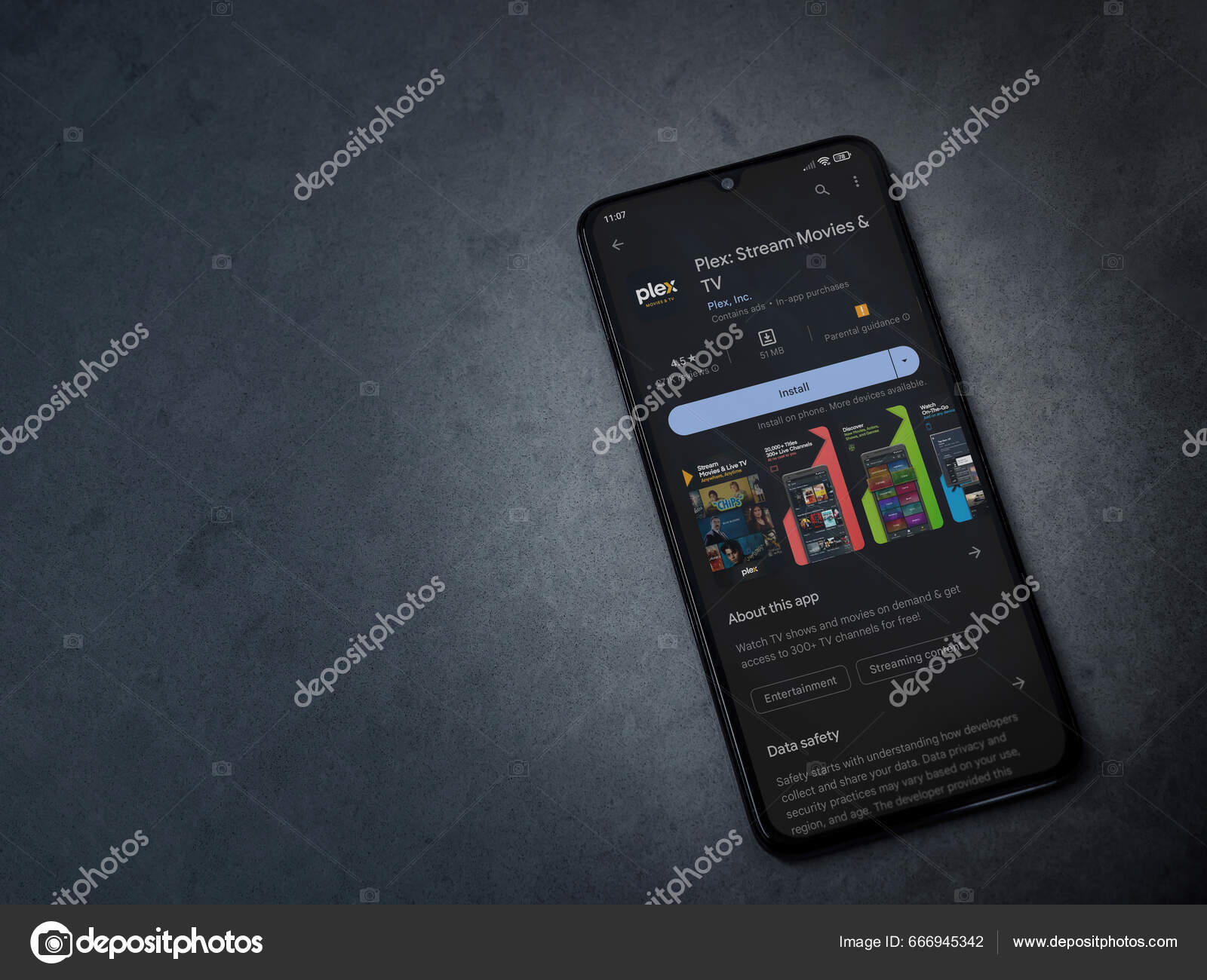 Lod Israel July 2023 Plex App Play Store Page Smartphone – Stock ...