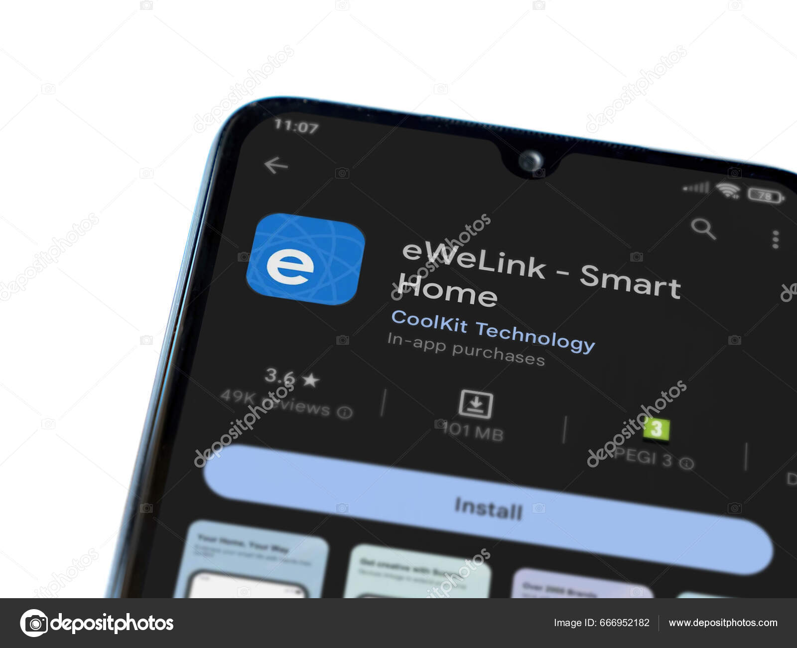 Lod Israel July 2023 Ewelink App Play Store Page Smartphone – Stock Editorial Photo ...