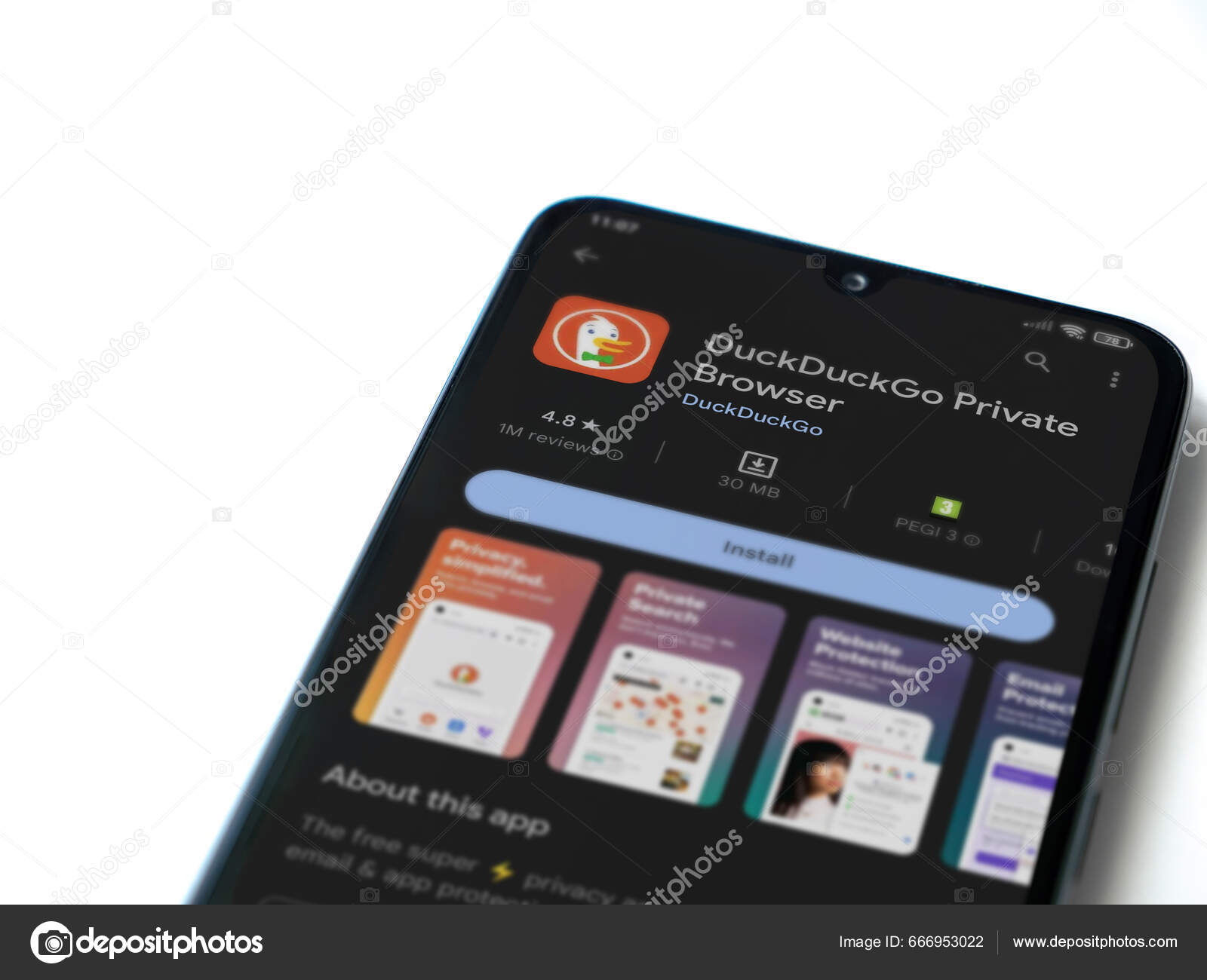 Lod Israel July 2023 Duckduckgo Private Browser App Play Store – Stock ...