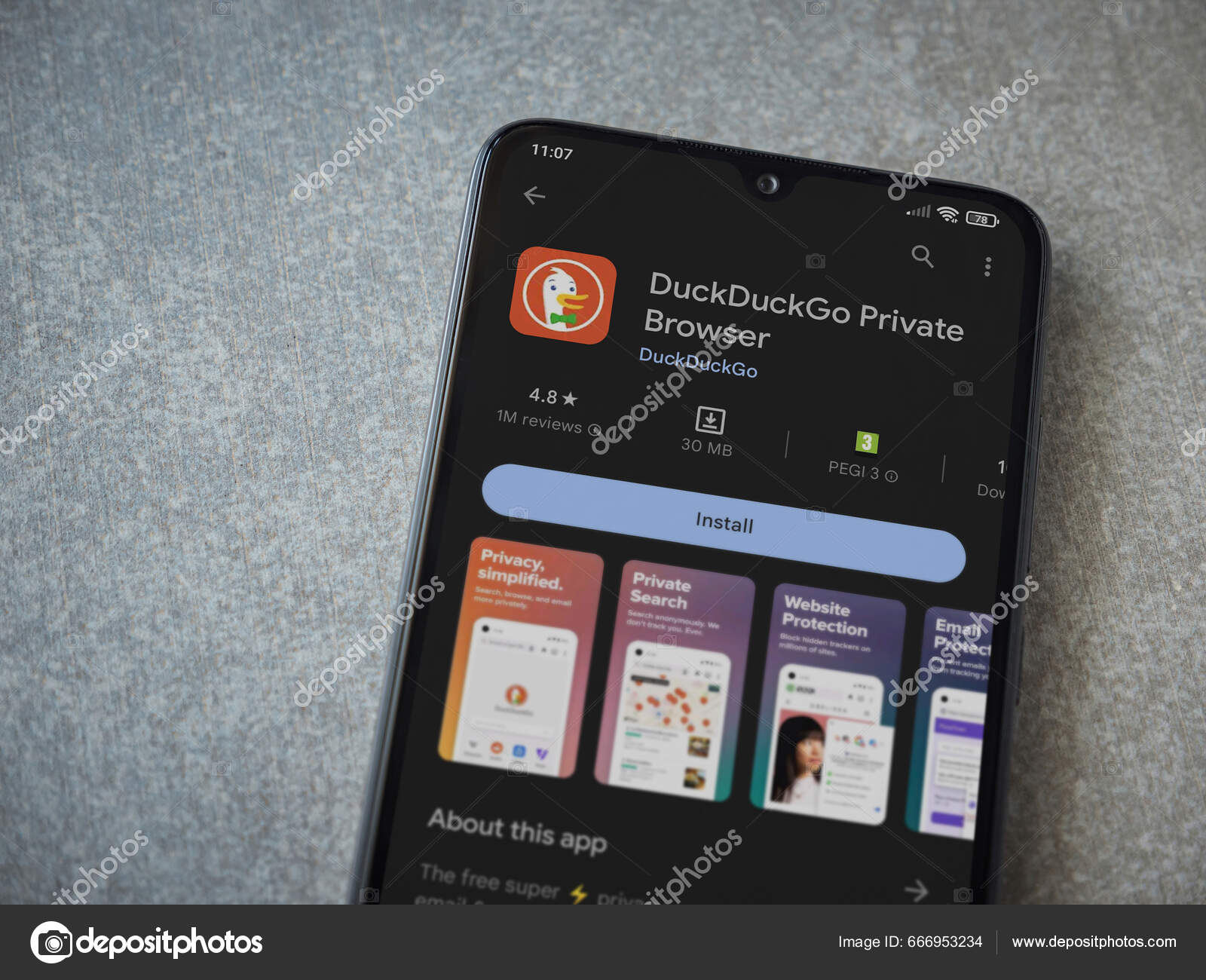 Lod Israel July 2023 Duckduckgo Private Browser App Play Store – Stock ...