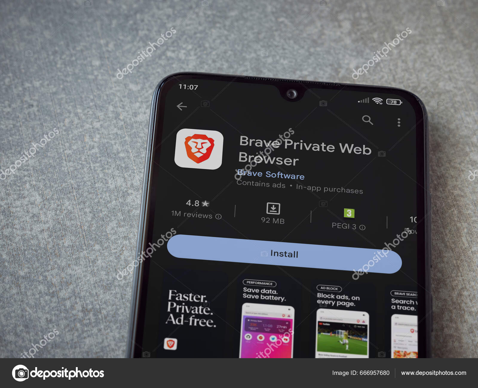 Lod Israel July 2023 Brave Private Browser App Play Store – Stock ...