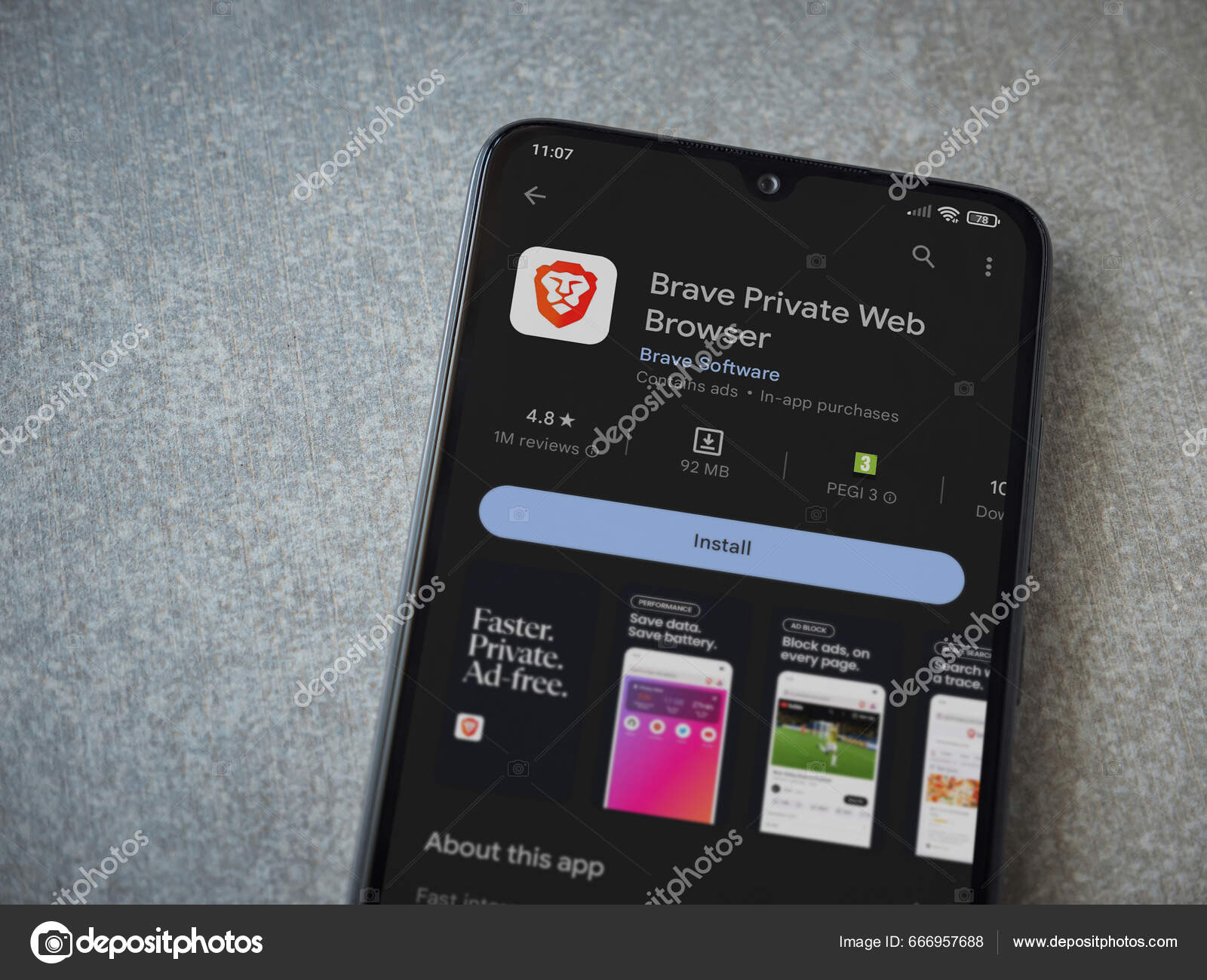 Lod Israel July 2023 Brave Private Browser App Play Store – Stock ...