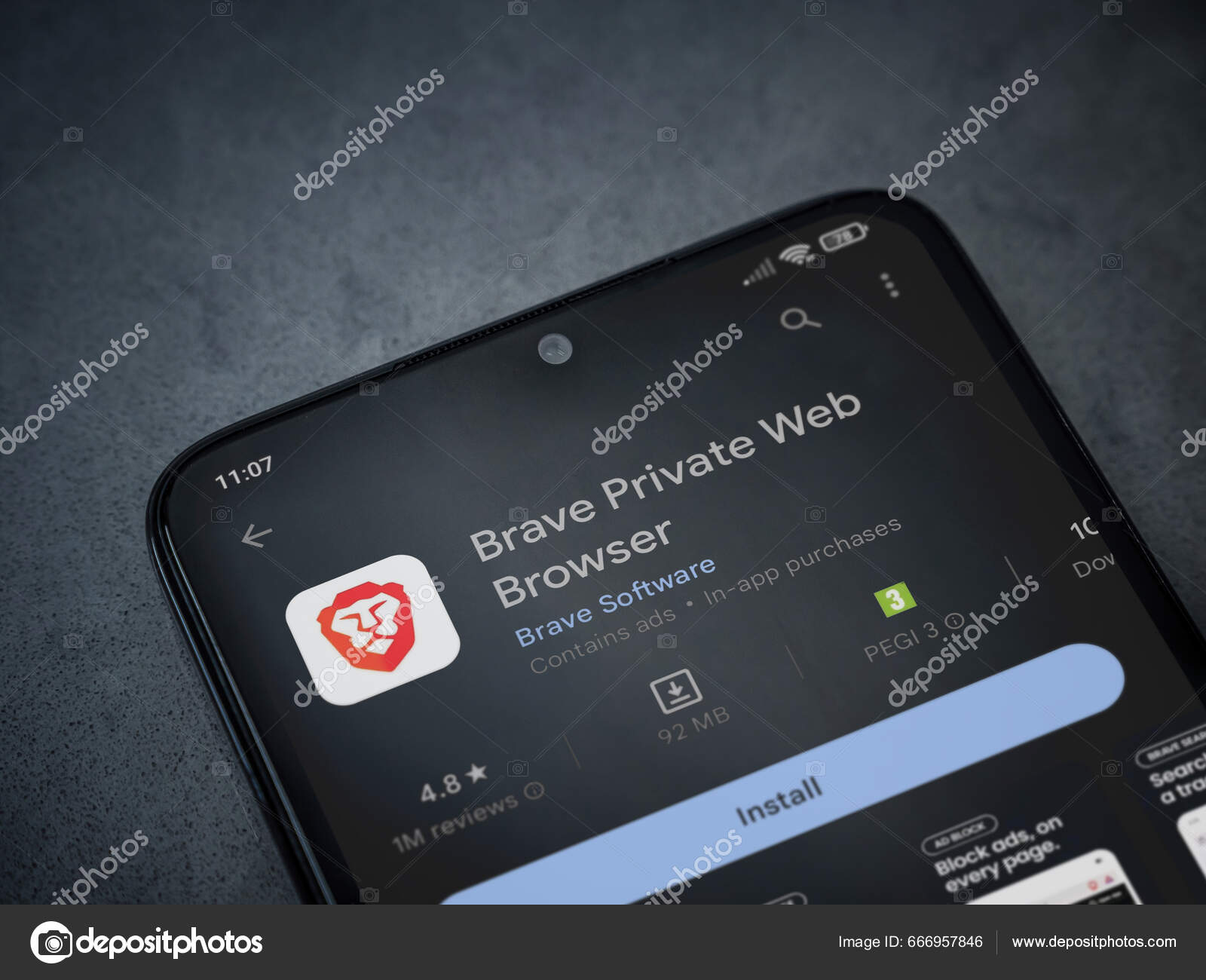 Lod Israel July 2023 Brave Private Browser App Play Store – Stock ...