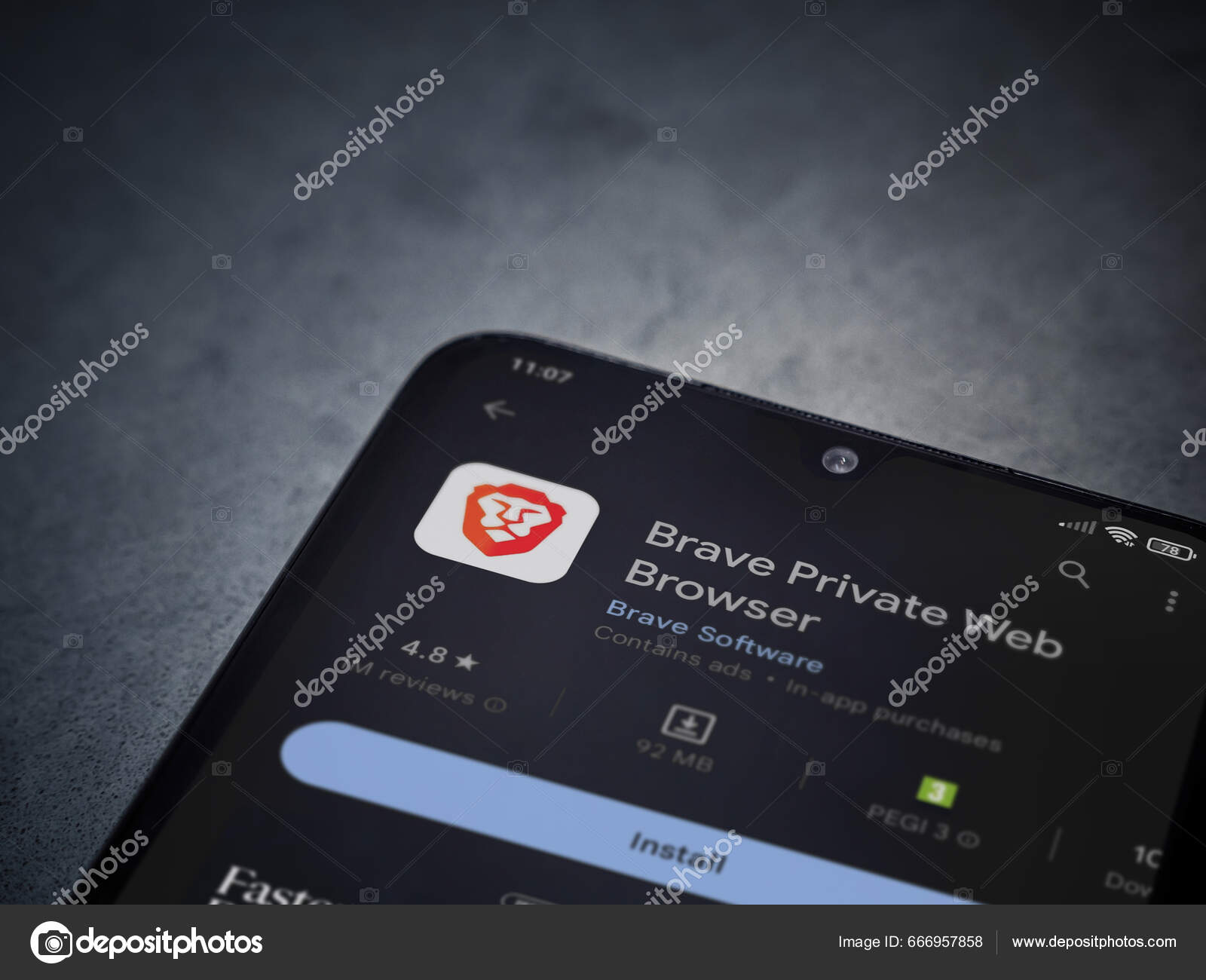 Lod Israel July 2023 Brave Private Browser App Play Store – Stock ...