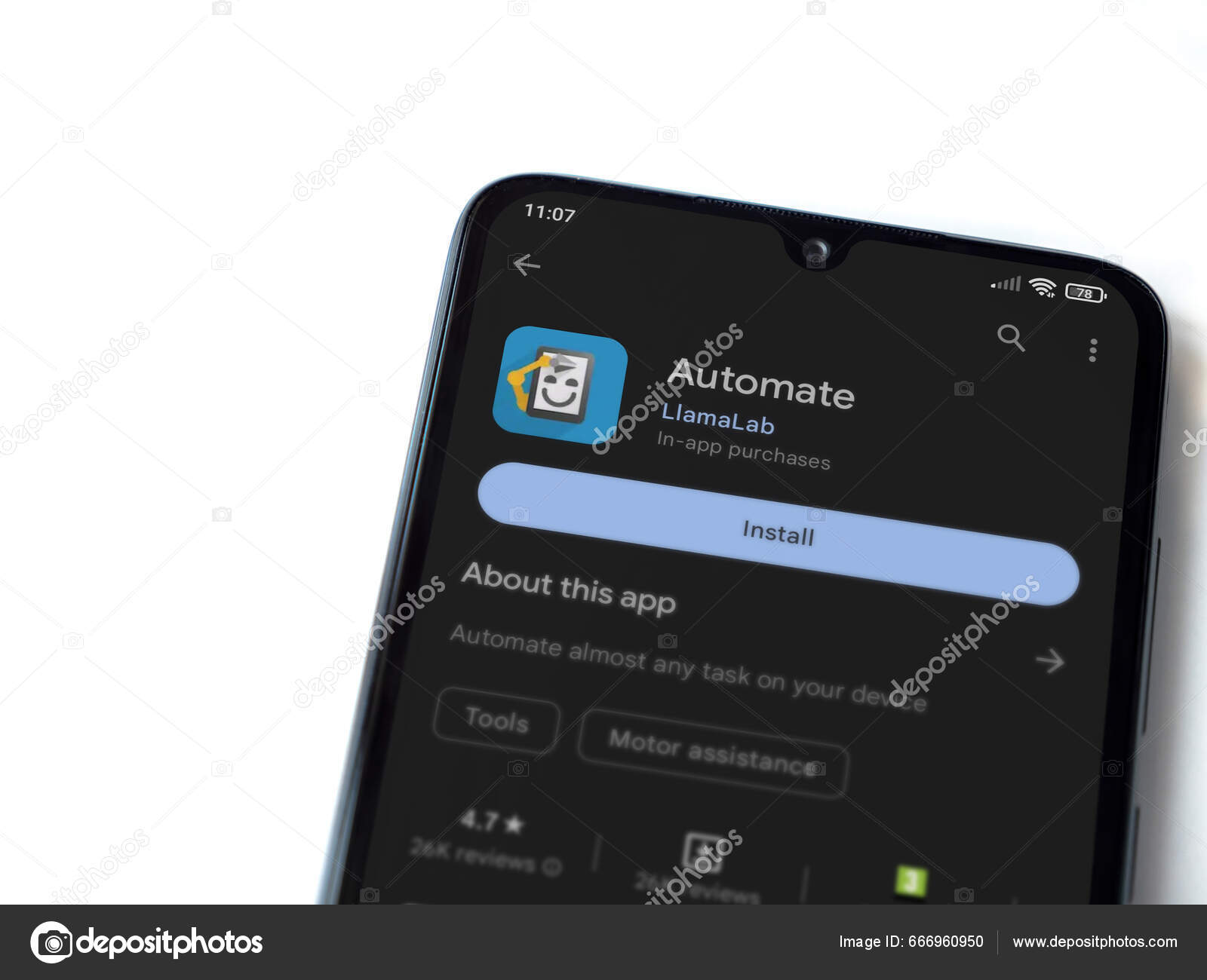 Lod Israel July 2023 Automate App Play Store Page Smartphone – Stock Editorial Photo ...