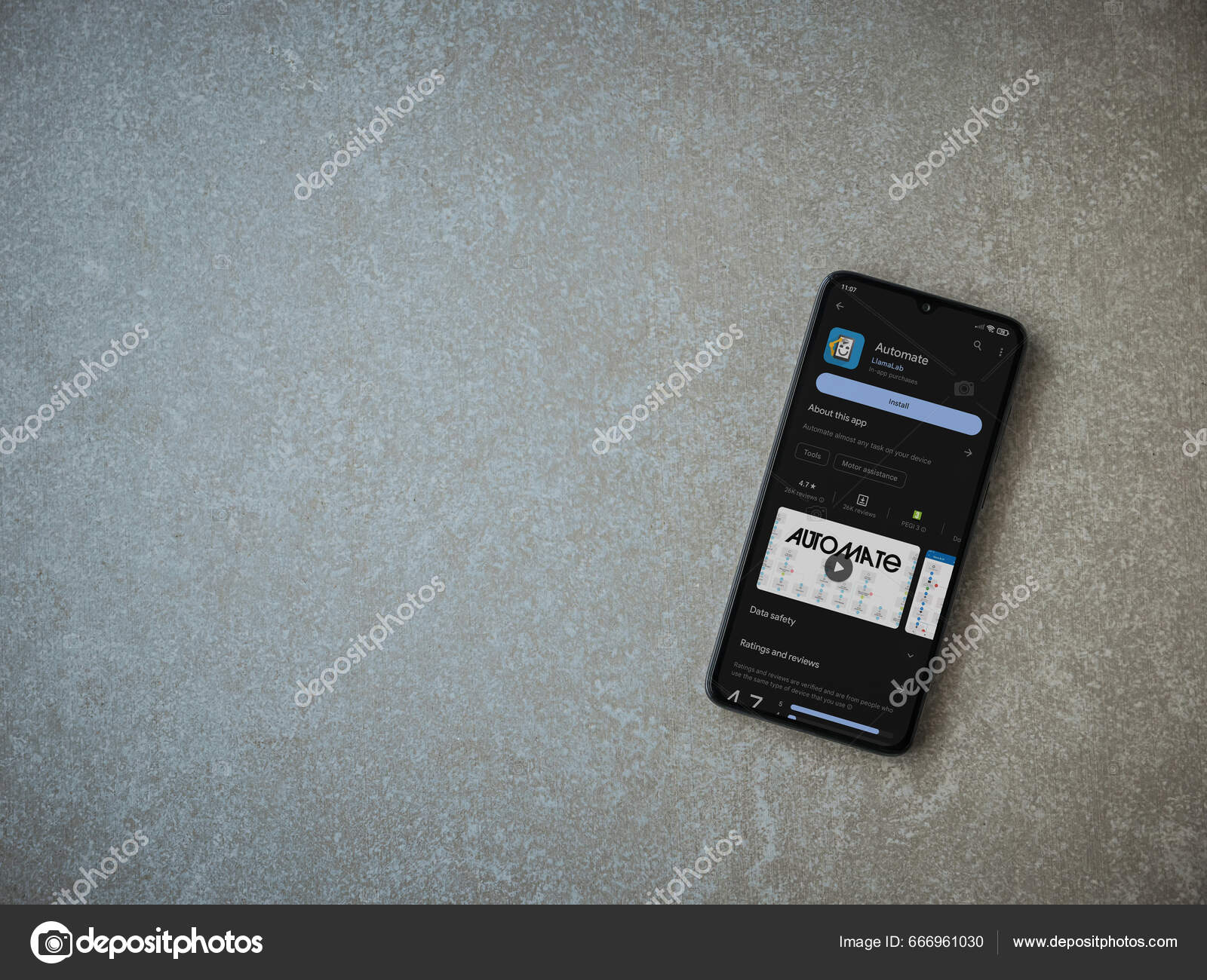 Lod Israel July 2023 Automate App Play Store Page Smartphone – Stock Editorial Photo ...