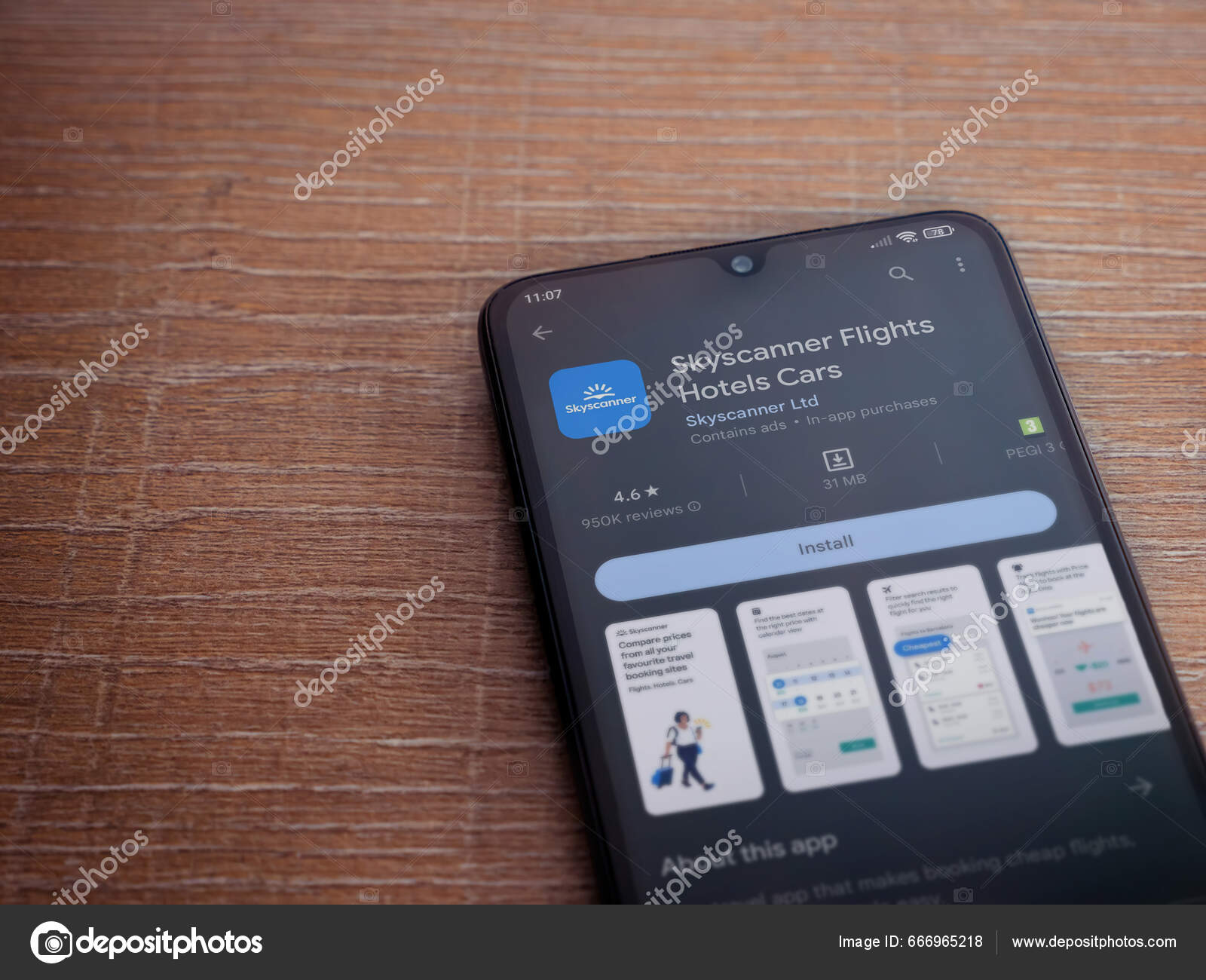 Lod Israel July 2023 Skyscanner App Play Store Page Smartphone – Stock Editorial Photo ...