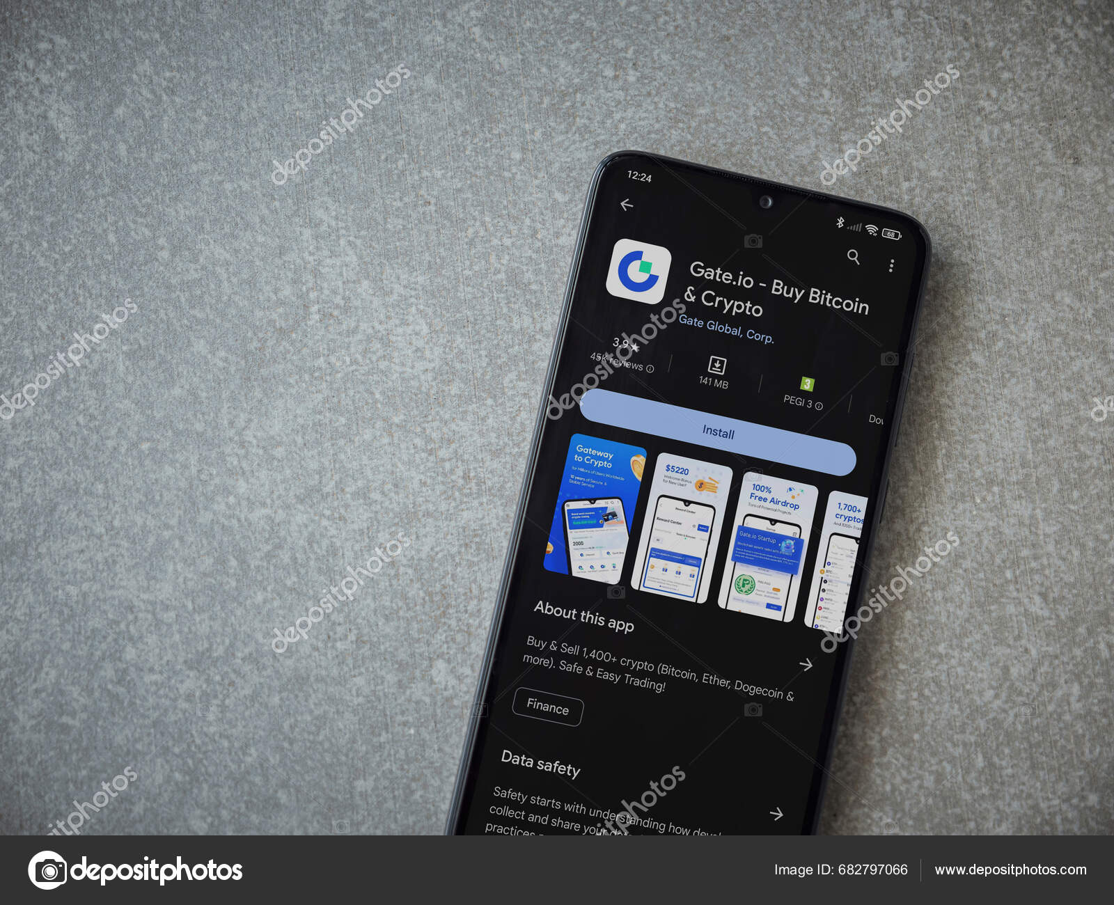 Lod Israel July 2023 Gate App Play Store Page Smartphone – Stock ...