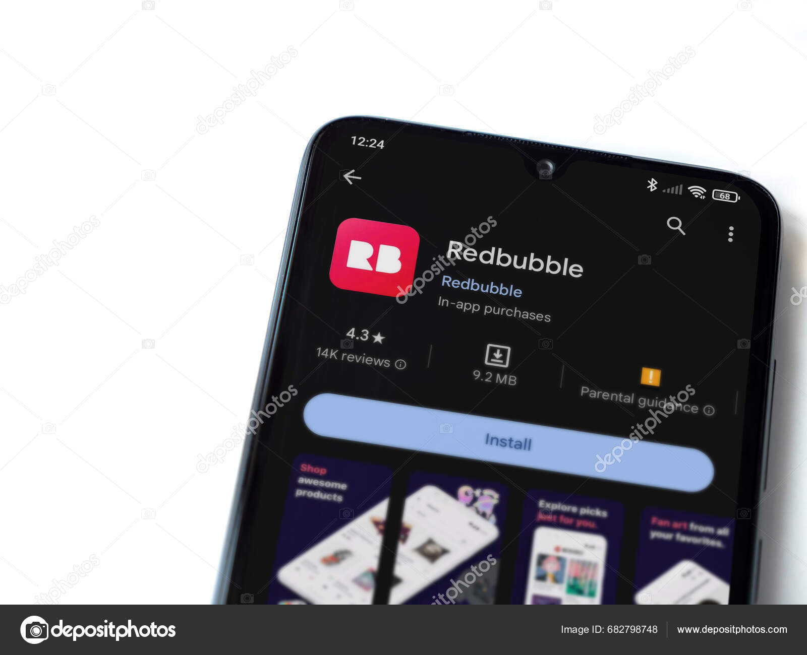 Lod Israel July 2023 Redbubble App Play Store Page Smartphone – Stock ...