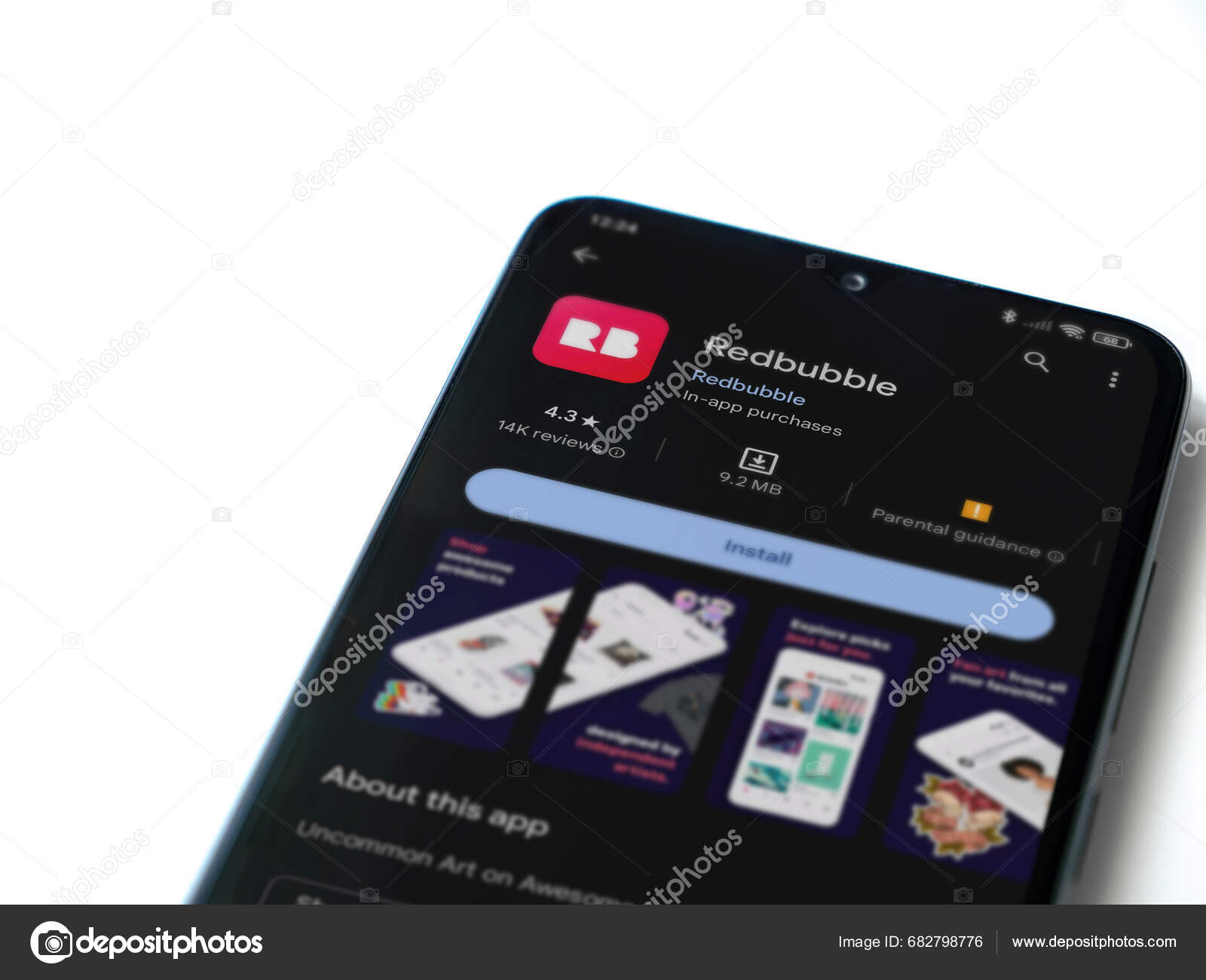 Lod Israel July 2023 Redbubble App Play Store Page Smartphone – Stock ...