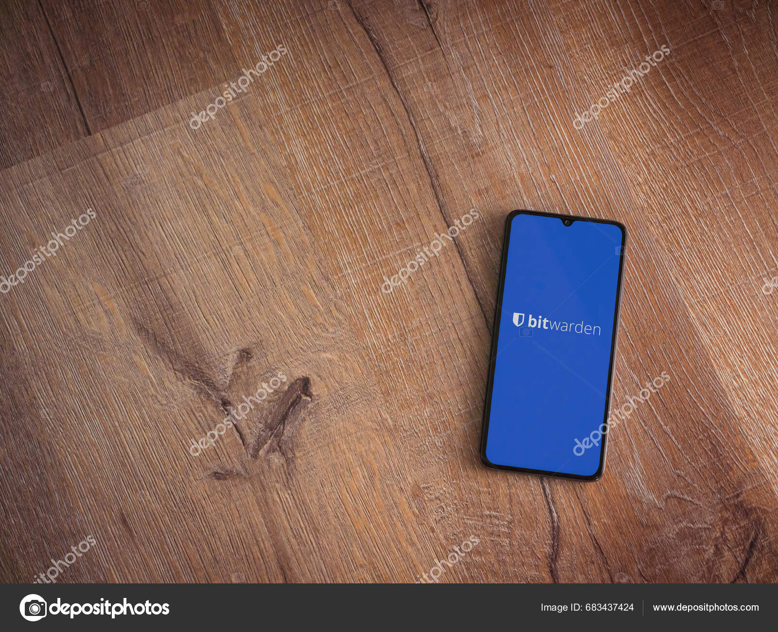 Lod Israel July 2023 Bitwarden Password Manager App Launch Screen Stock Editorial Photo