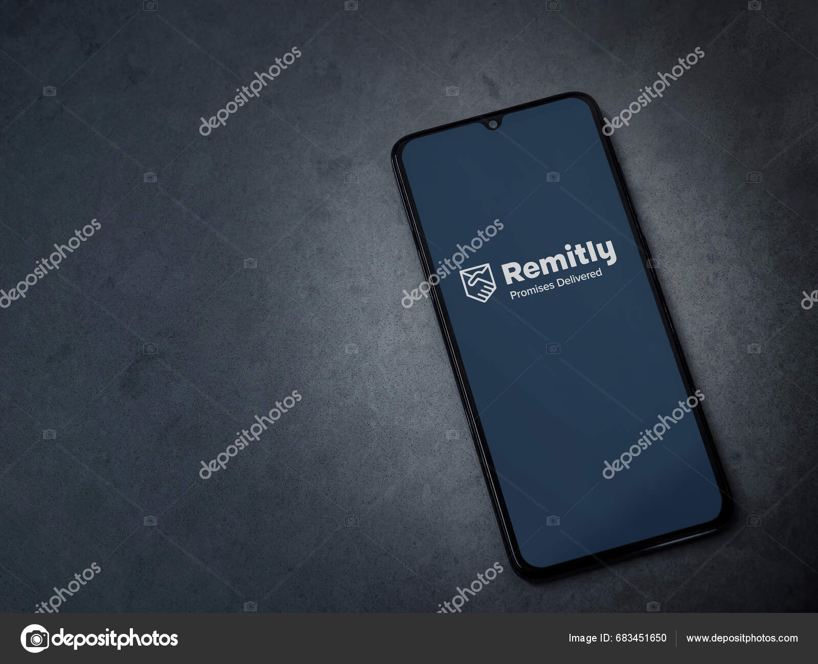 Lod Israel July 2023 Remitly App Launch Screen Smartphone Dark – Stock ...