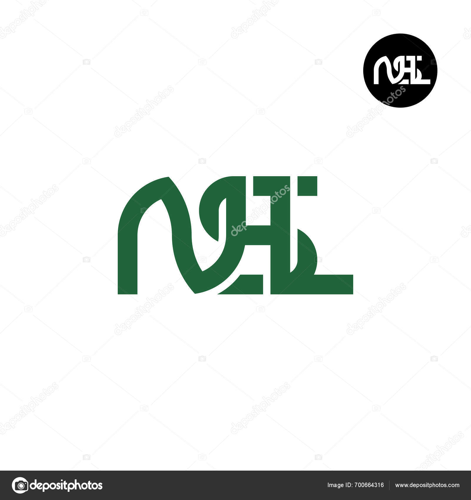 Letra Nsl Monograma Logo Design Vector de stock #700664316 de ©RajifStock