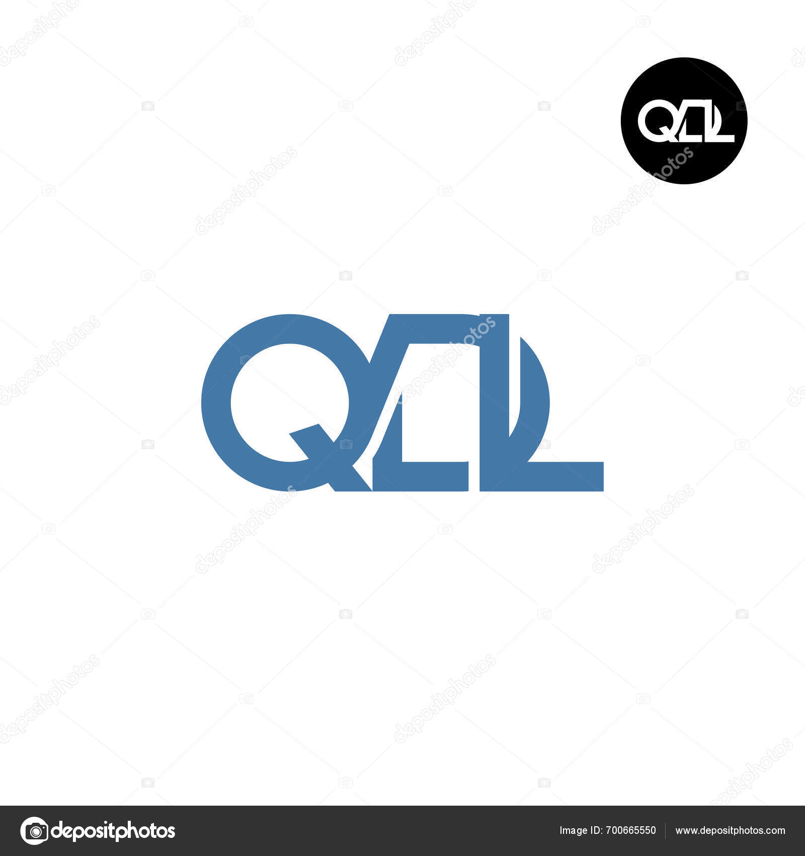 Letra Qdl Monograma Logo Design Vector de stock #700665550 de ©RajifStock