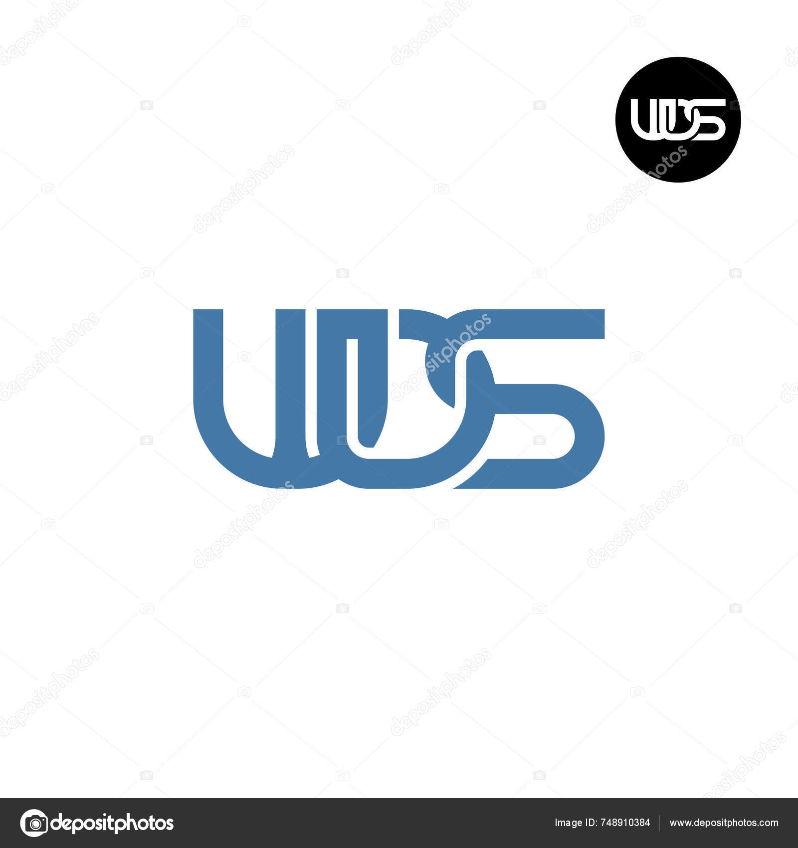 Wds Logo Letter Monogram Design Stock Vector by ©RajifStock 748910384