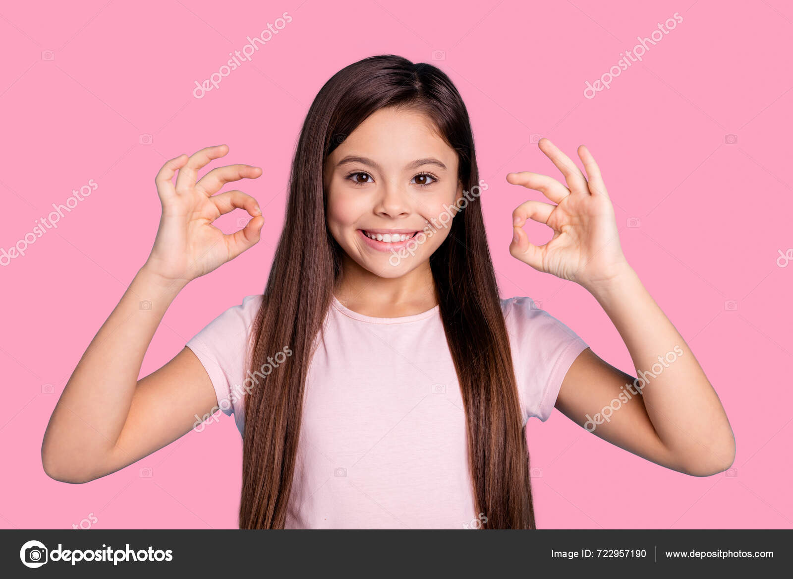 Close Portrait Her She Nice Looking Cute Lovely Sweet Adorable — Stock ...