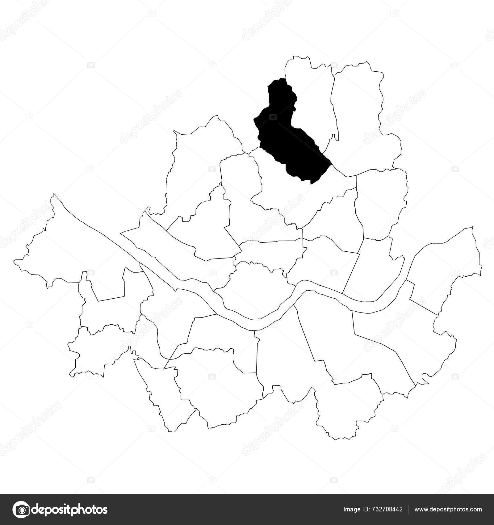 Gangbuk Map Seoul District Map Administrative Map Seoul City — Stock ...