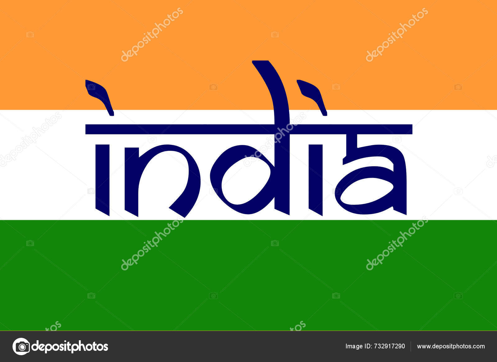 India Text Indian Flag Indian Style Latin Font Design Devanagari ...