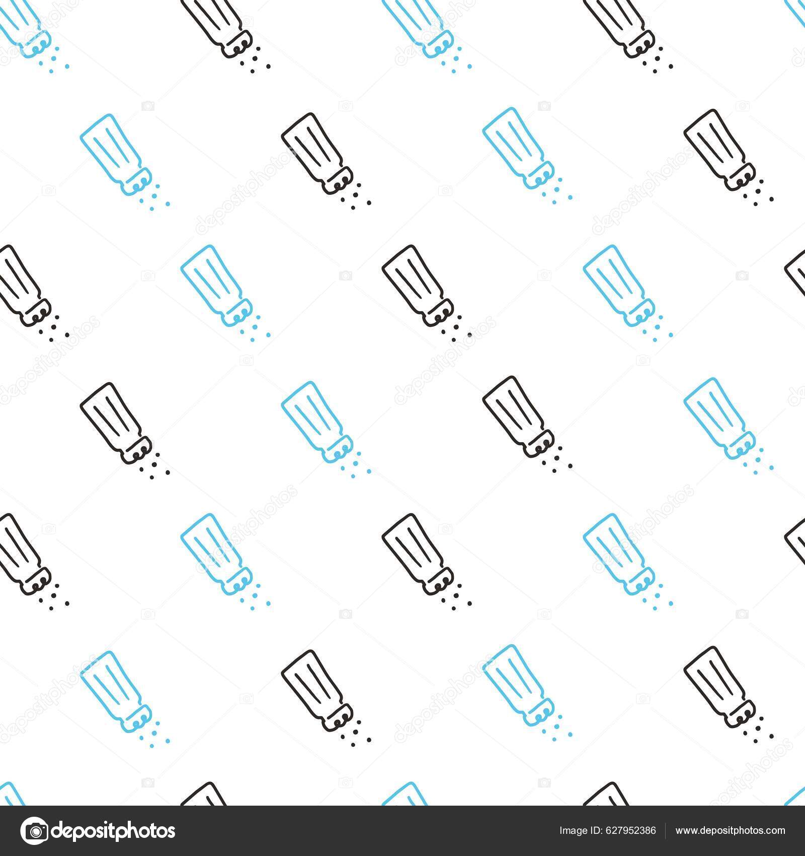 Salt Shaker Cute Condiment Vector Graphic Seamless Pattern Can Use ...