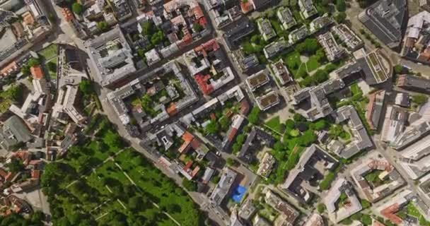 Oslo Norway V30 Cinematic Vertical Top View Drone Flyover Pilestredet ...