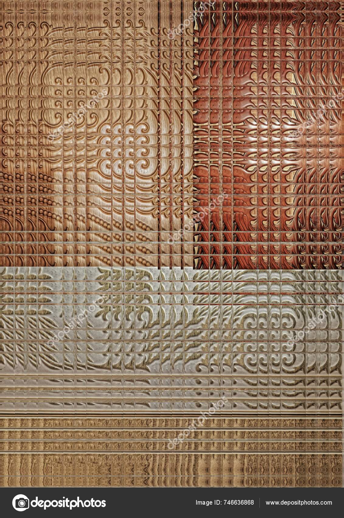 Decorative Wooden Texture Wall Covering Wood Material Pattern Reed Rug ...