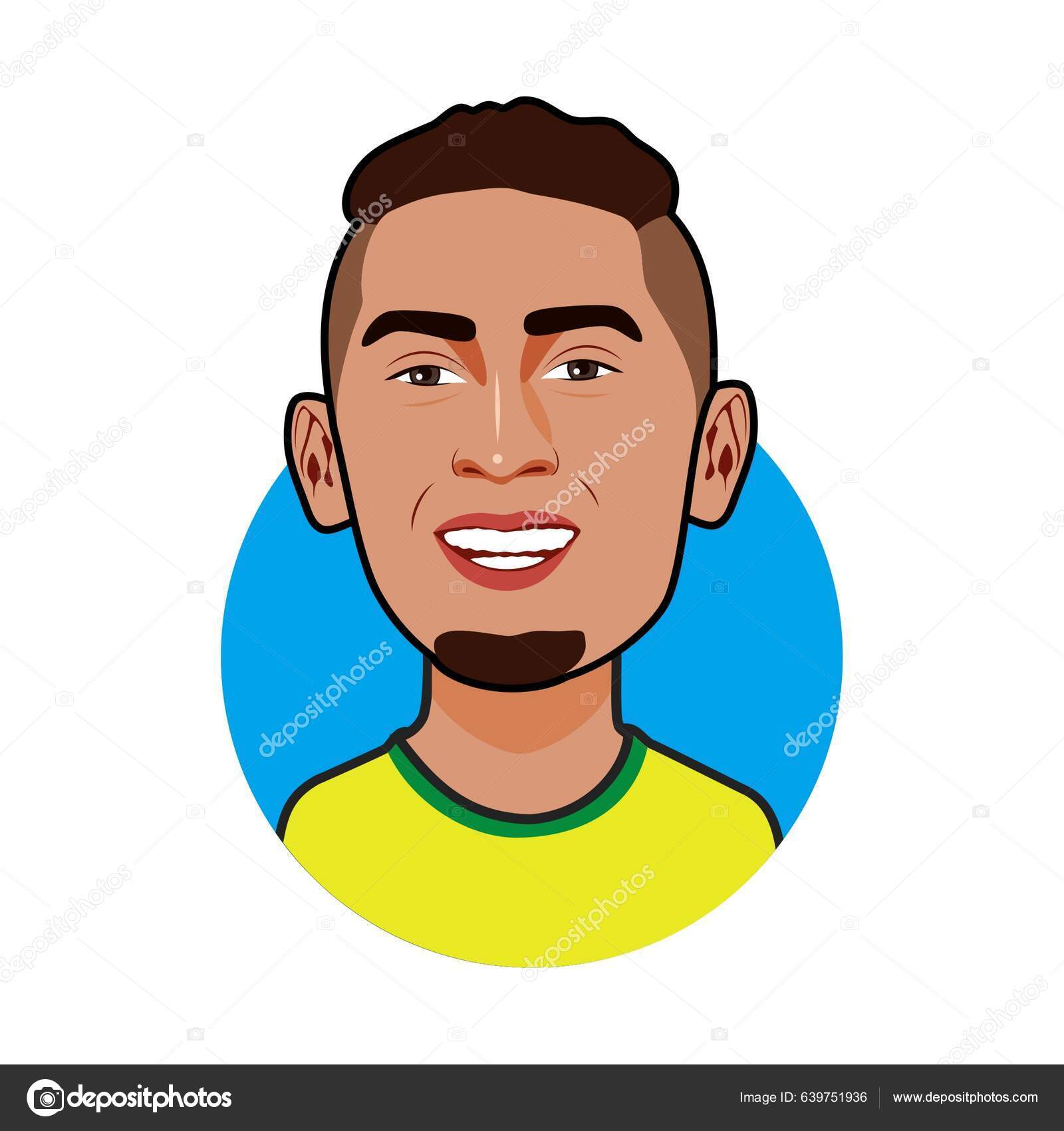 Raphinha Brazil National Team Stock Illustration by ©kimman #639751936