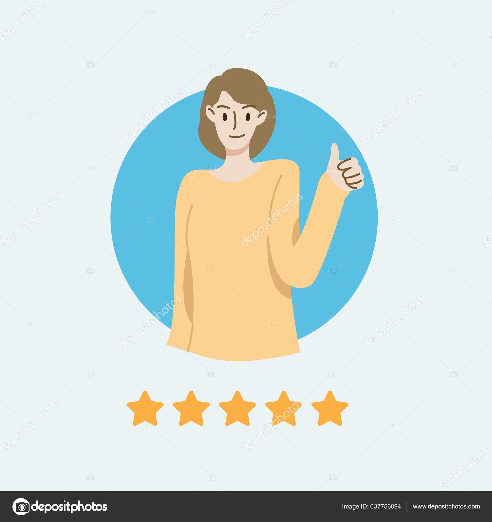 People Making Good Sign Shows Thumbs Customer Review Rating Client ...