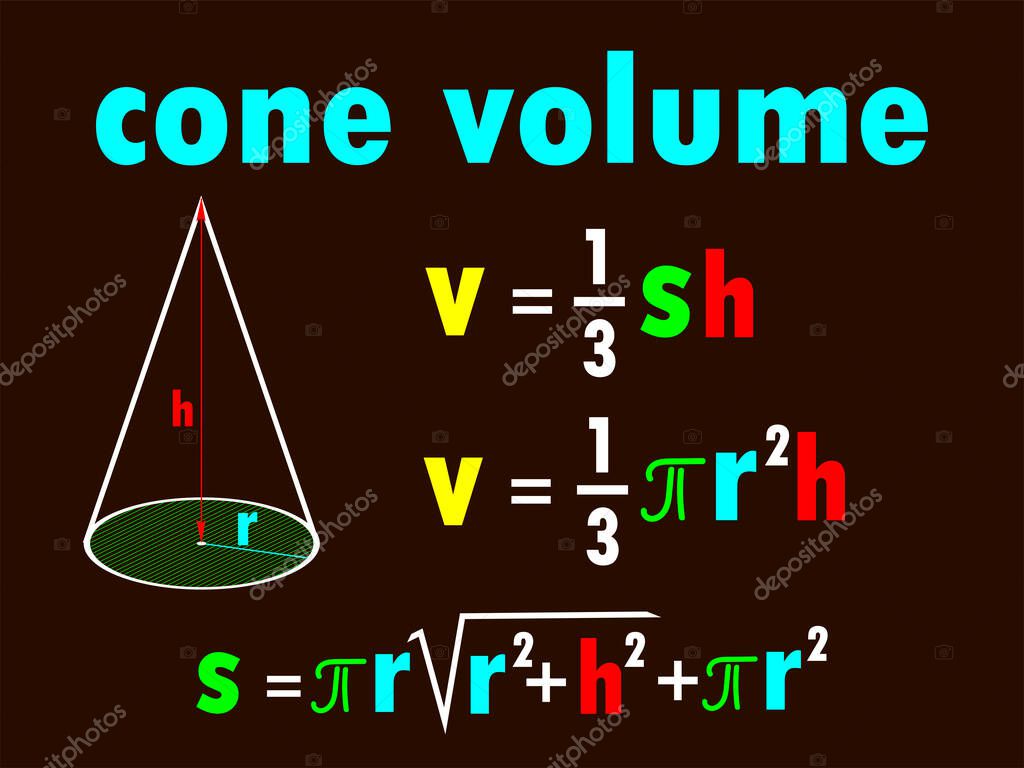 ilustración vectorial que representa la fórmula matemática para ...