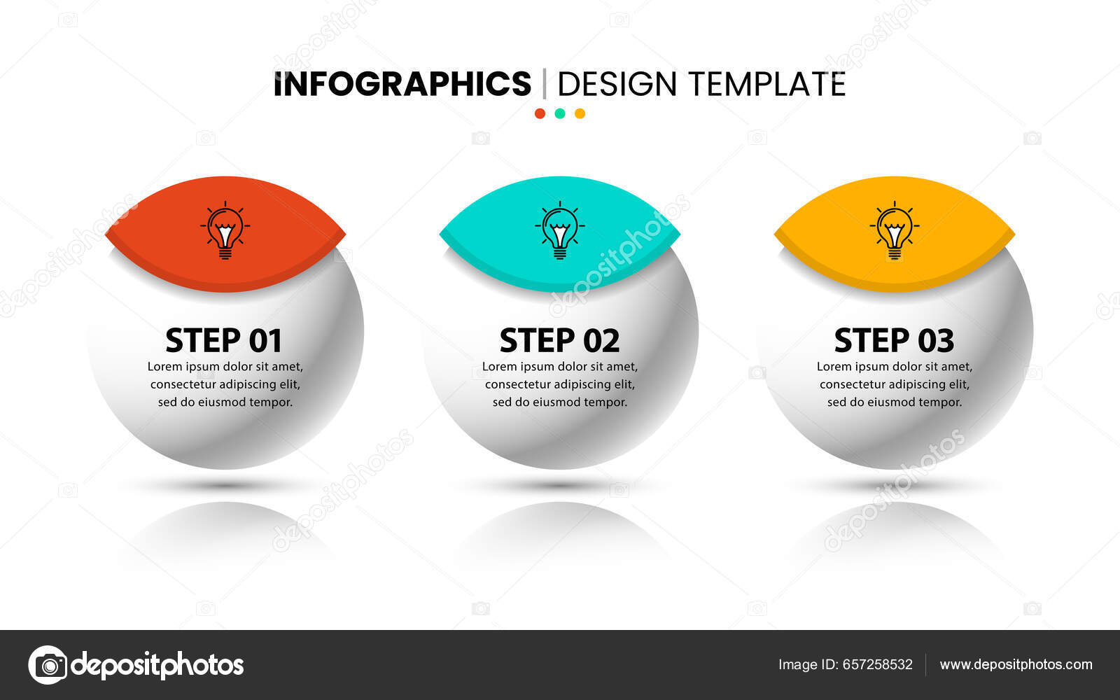 Infographic Template Icons Options Steps Balls Can Used Workflow Layout Stock Vector by ...