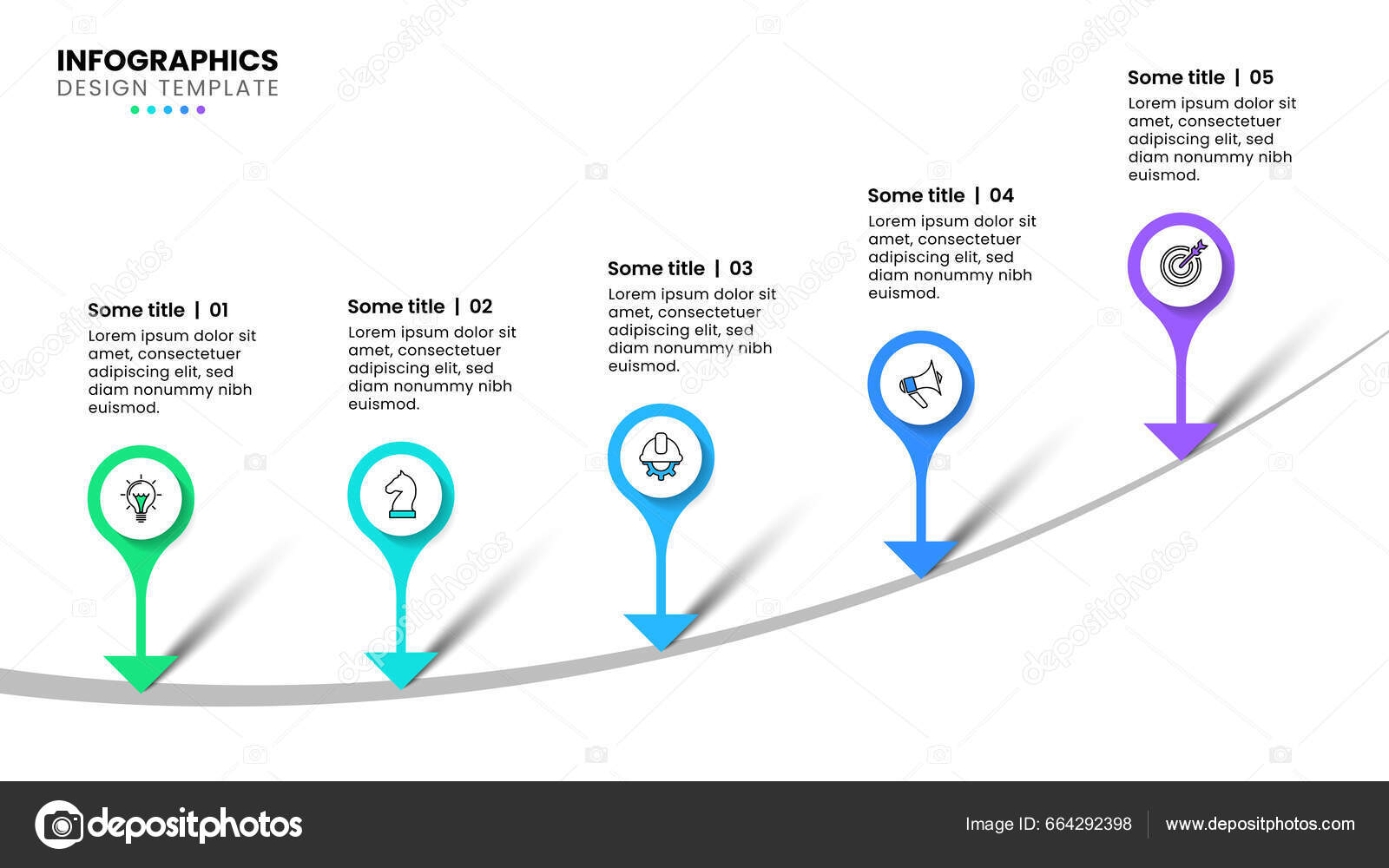 Infographic Template Icons Options Steps Points Can Used Workflow ...