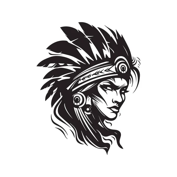 Indian Warrior Logo Clip Art