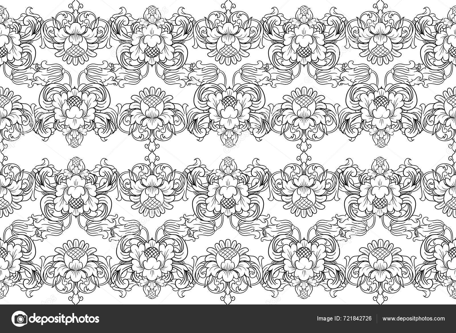 Baroque Decoratice Divider Book Typography Ornament Design Elements ...