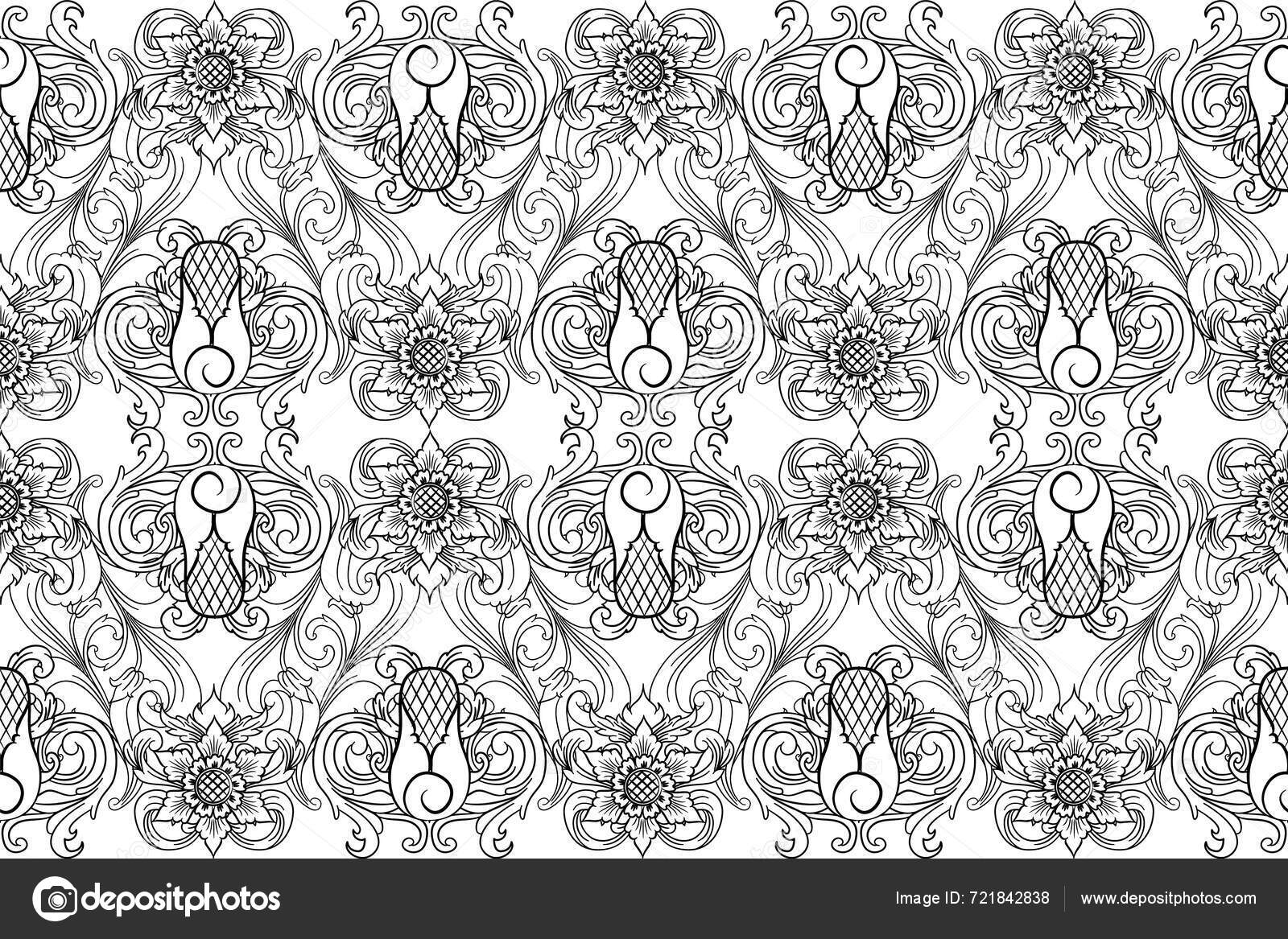 Baroque Decoratice Divider Book Typography Ornament Design Elements ...