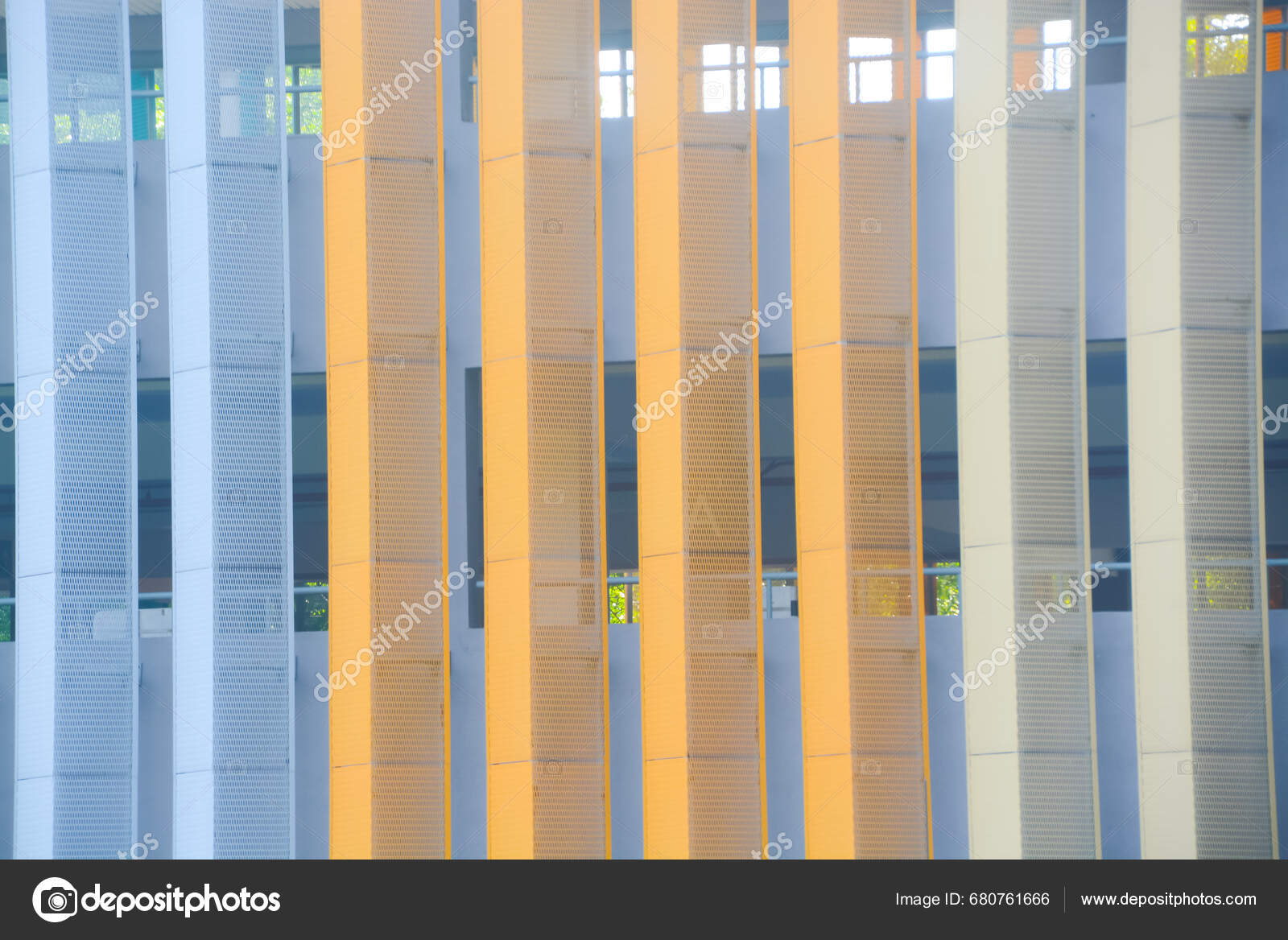 Colorful Expanded Metal Facade Cladding Building Adds Vibrant Modern ...