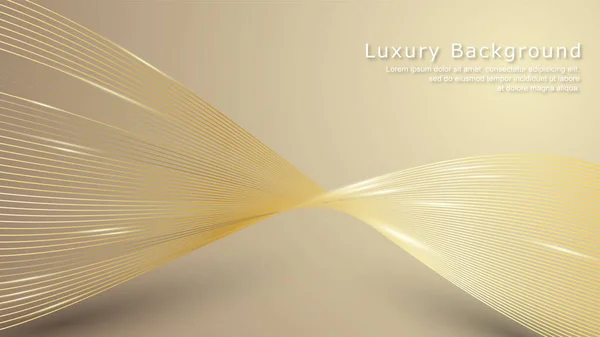 Elegant Layered Shape Background Golden Lines Stock Vector by ©alepdaru ...
