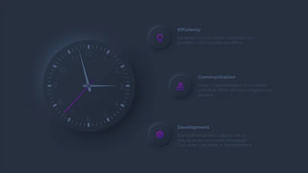Cycle Neumorphic Diagram Divided Sectors Infographic Design Template ...