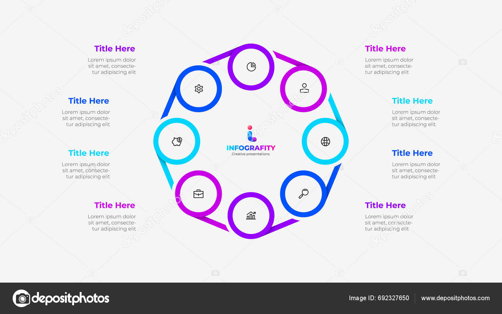 Cycle Octagon Diagram Options Steps Slide Business Infographic ... Cycle Octagon Diagram Options Steps Slide Business Infographic ...